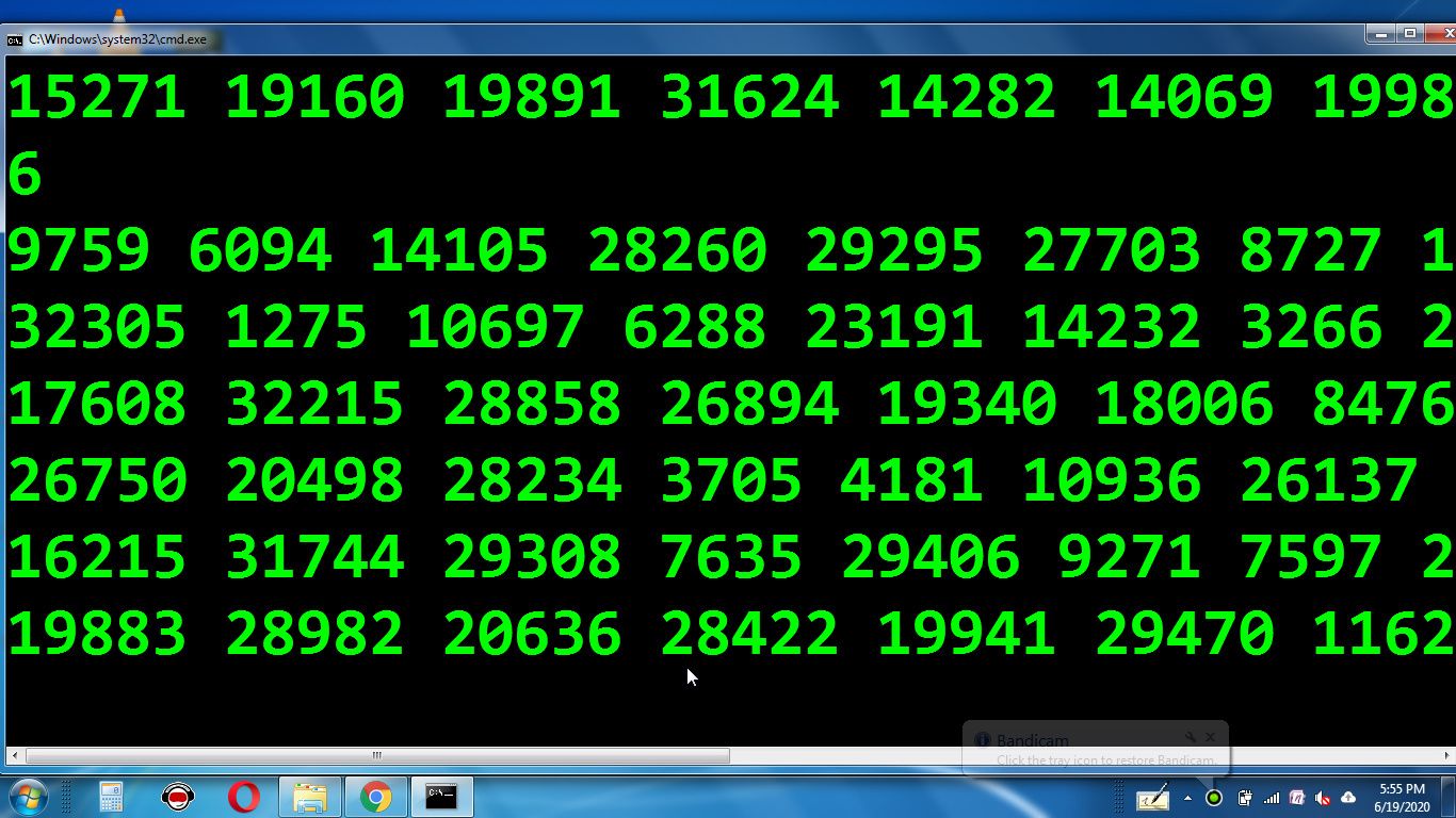 Command Prompt Matrix NUMBERS : 5 Steps - Instructables