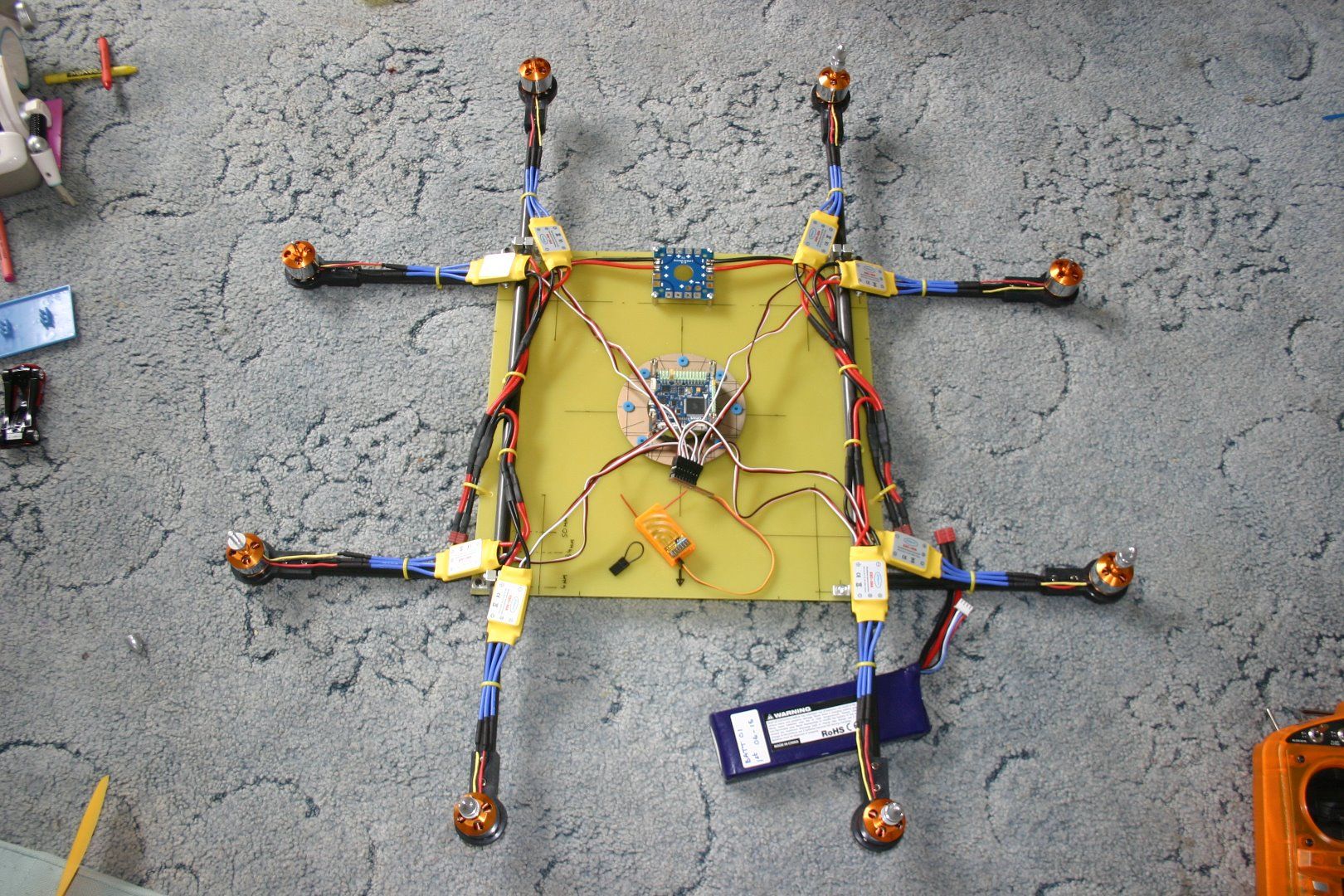 Octocopter, AIO Pro Flight Controller A2212 Motors : 4 Steps (with ...