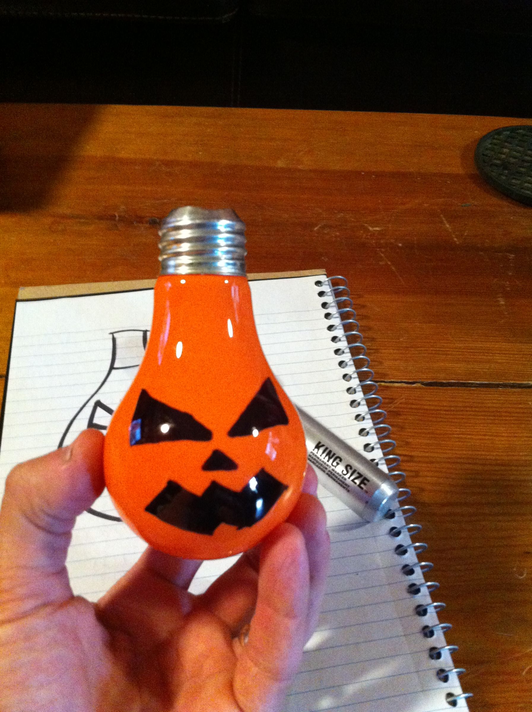 Jack-o-lantern Light Bulb - Instructables