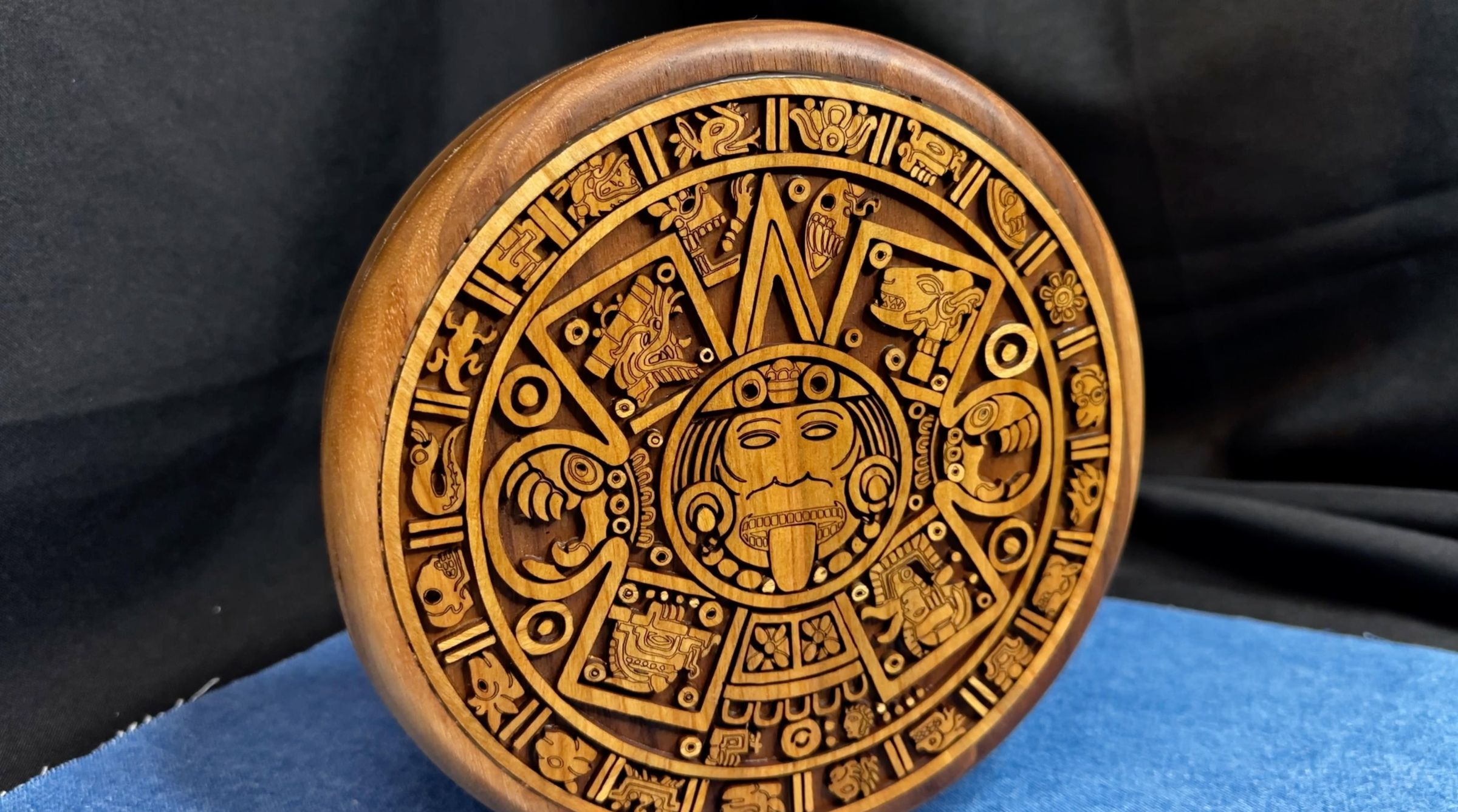 Wooden Round Maya Aztec Jewelry Box : 19 Steps (with Pictures ...