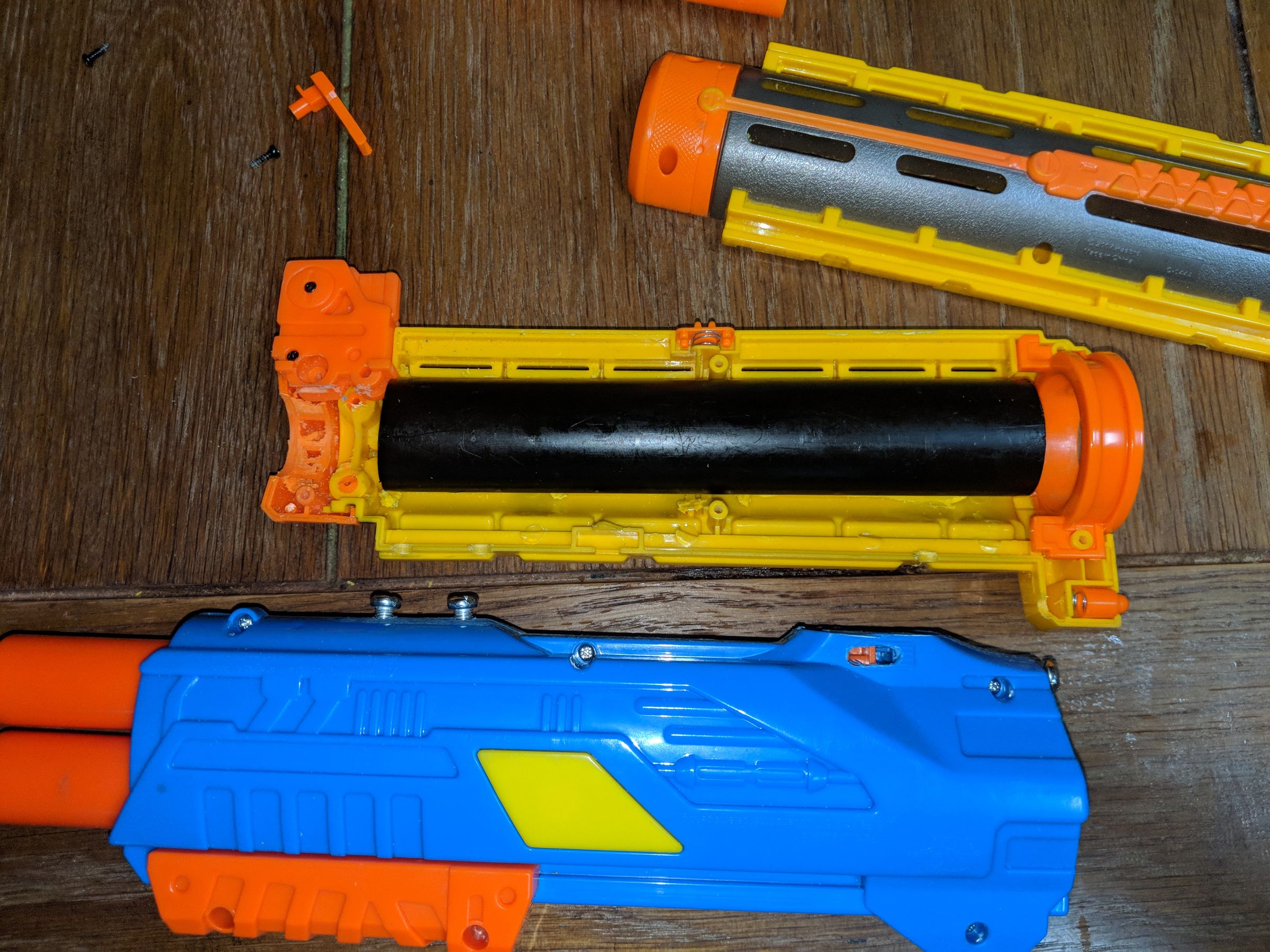 Nerf Barrel Attachment With Under-mounted Mega Blaster : 7 Steps ...