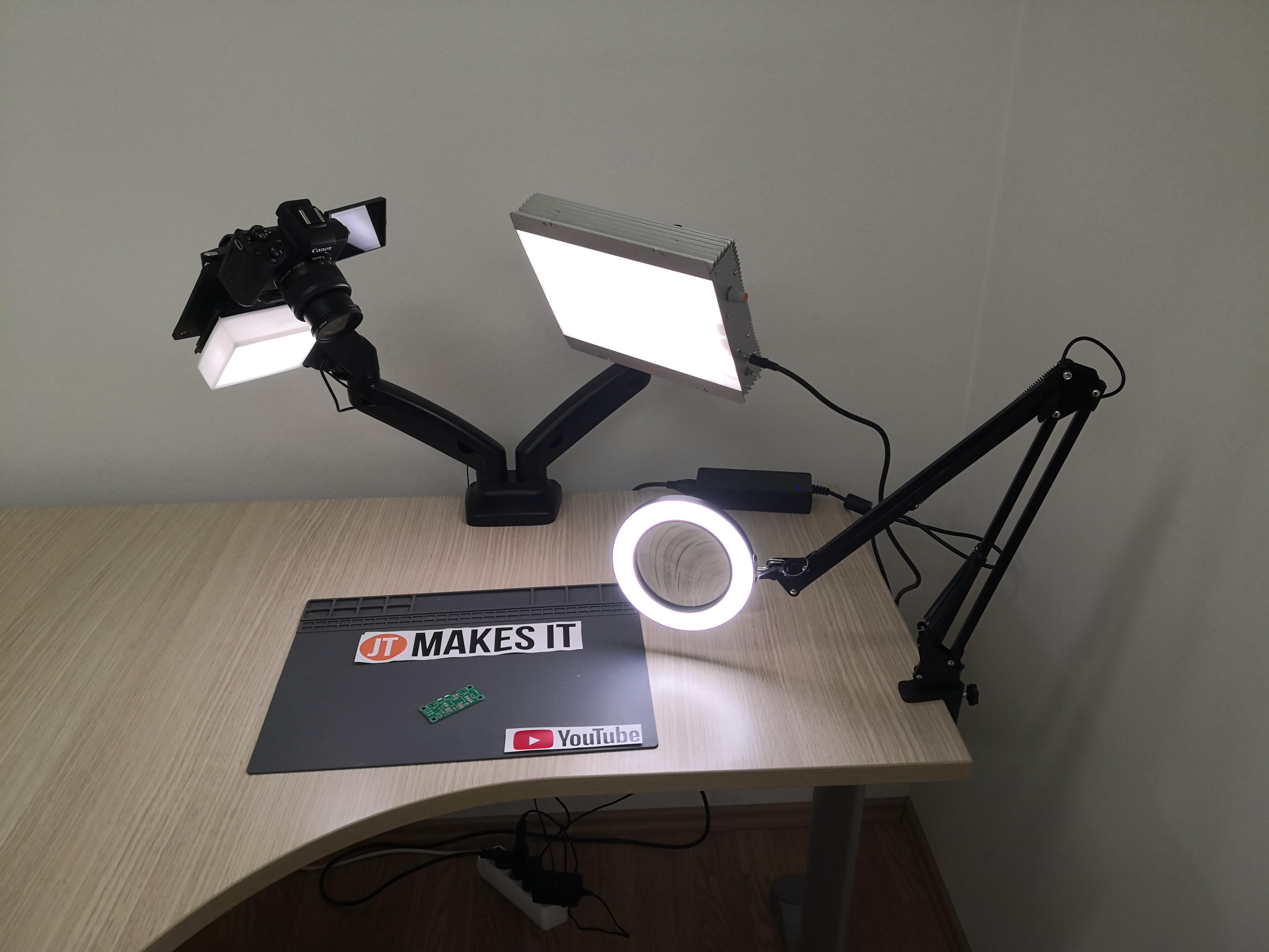 Pro Grade LED Studio Lights and Camera Mount From Scratch - 98 CRI : 13 ...