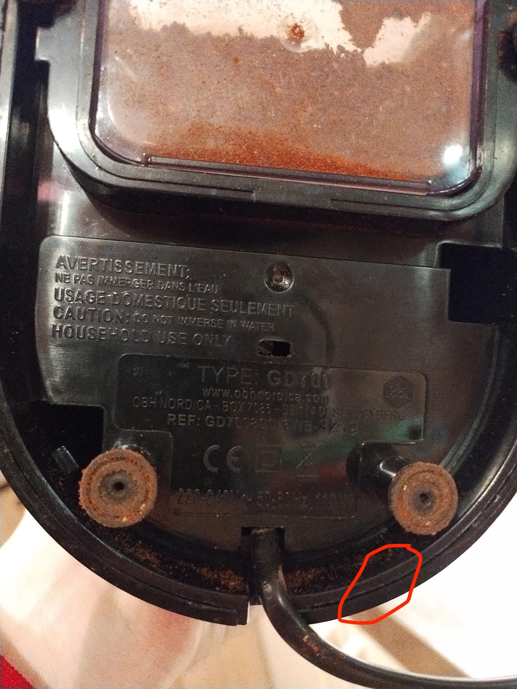 Button Repair on OBH Nordica Coffee Grinder : 4 Steps - Instructables