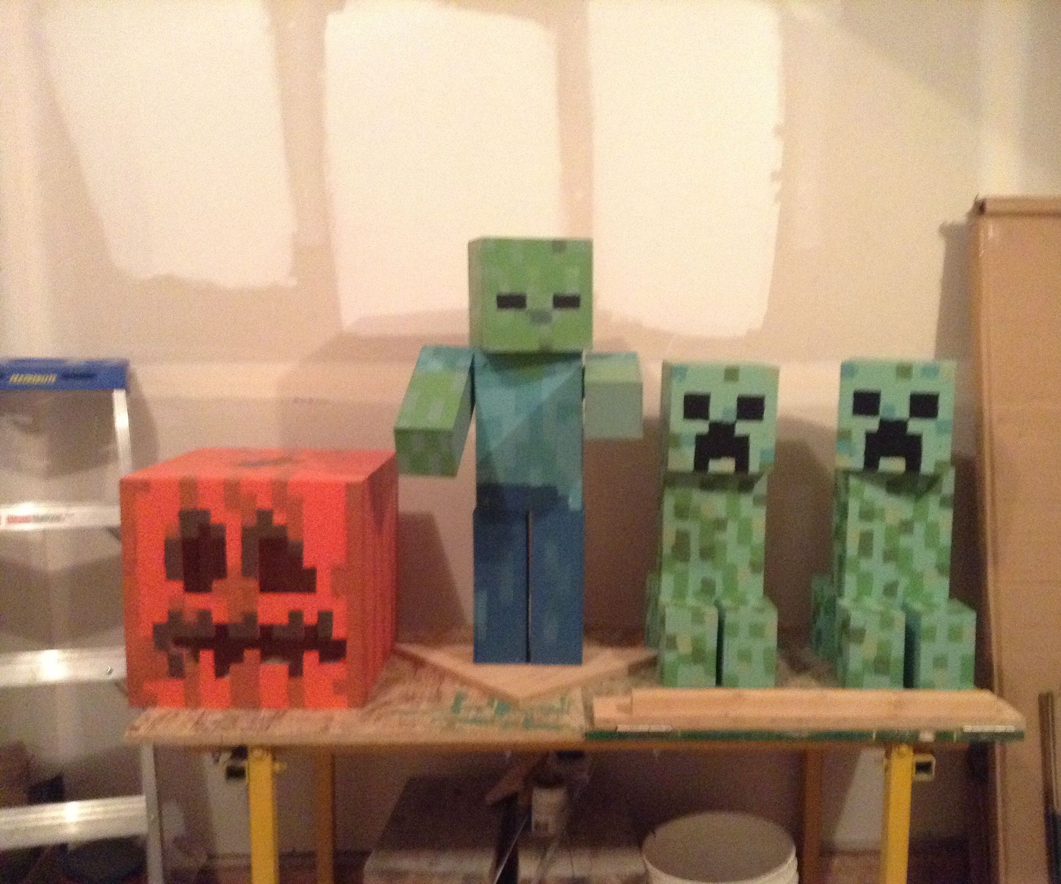 Plywood Minecraft Figures for Haloween (or Whenever!) : 9 Steps (with ...