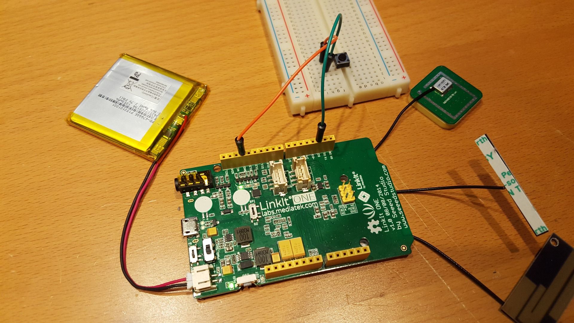 Panic Button With SMS+GPS (Linkit One) - Instructables