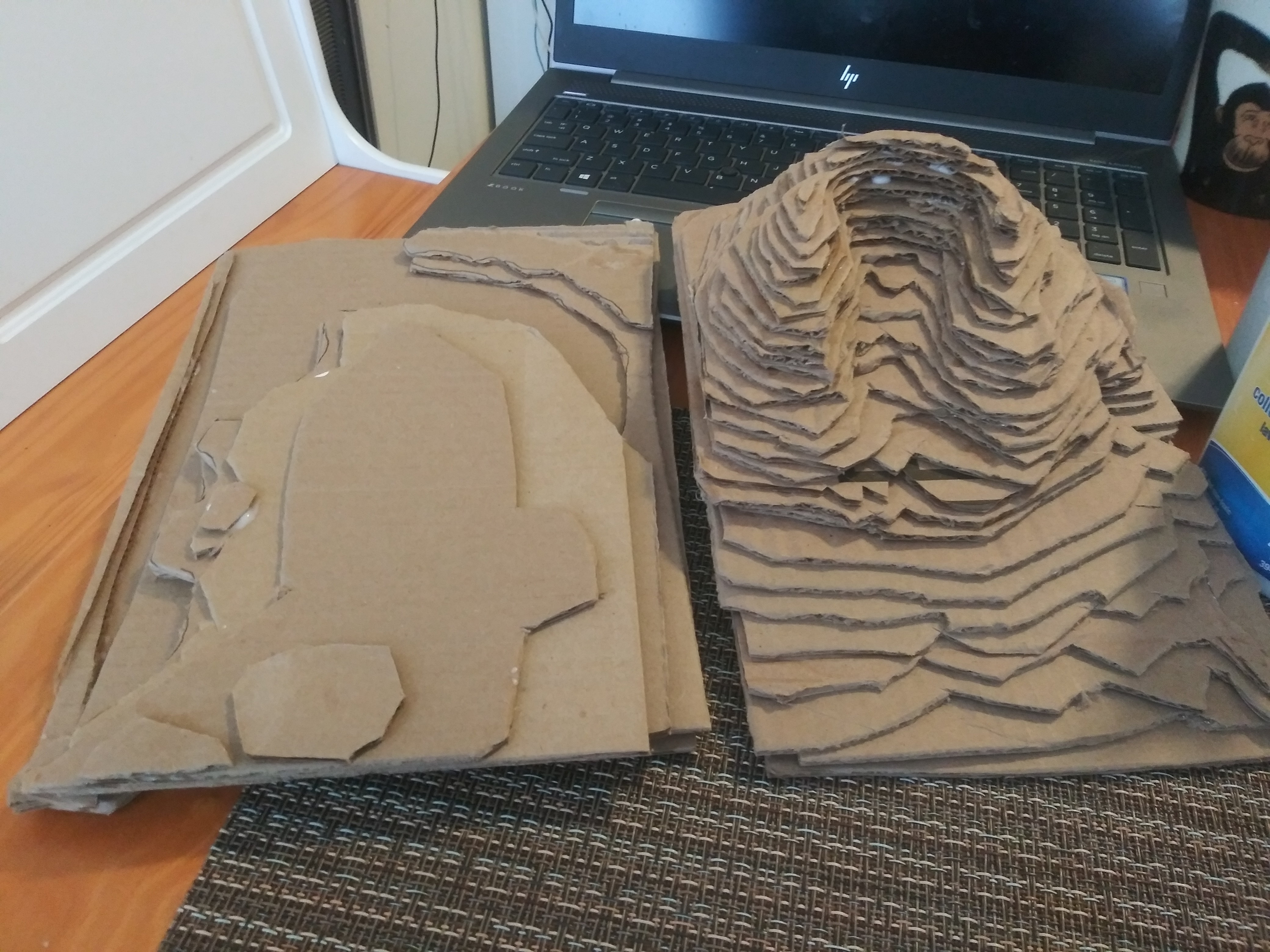 Cardboard 3D Topography: Favorite Places Project : 9 Steps (with ...