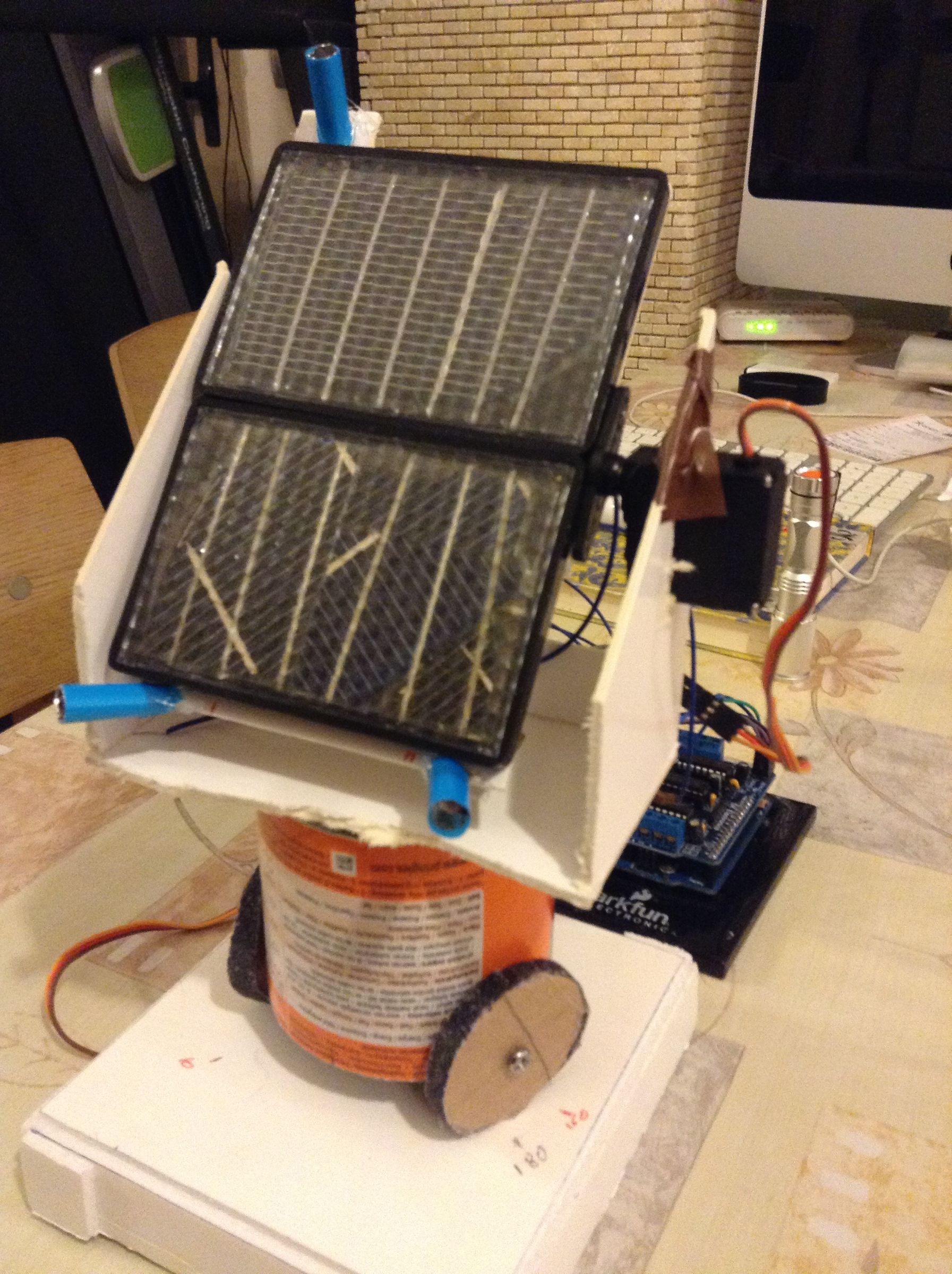 Solar Tracker With Dual Axis Controlled by Arduino - Simple Materials ...