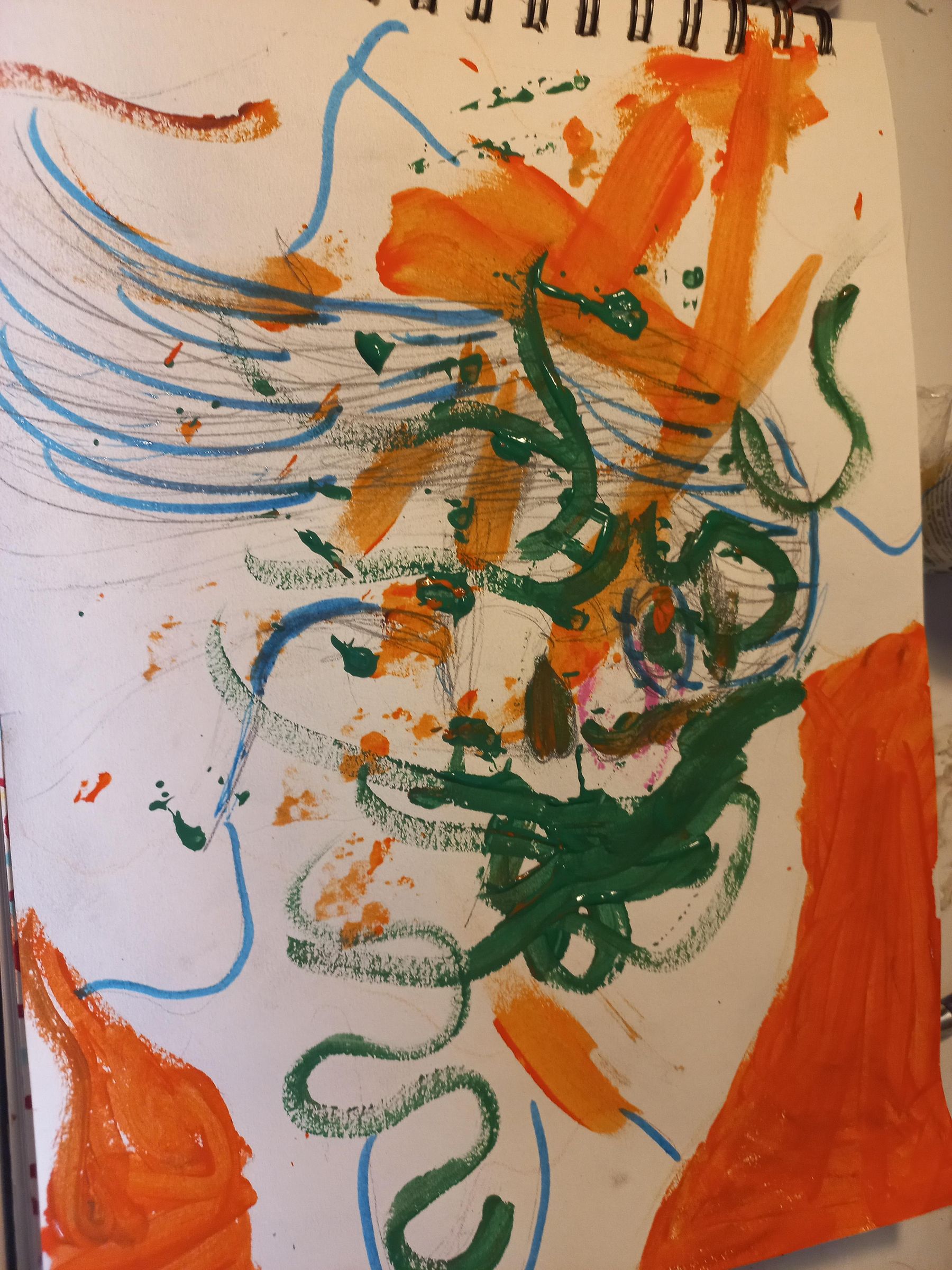 Paint Splattered Drawing/painting : 5 Steps - Instructables