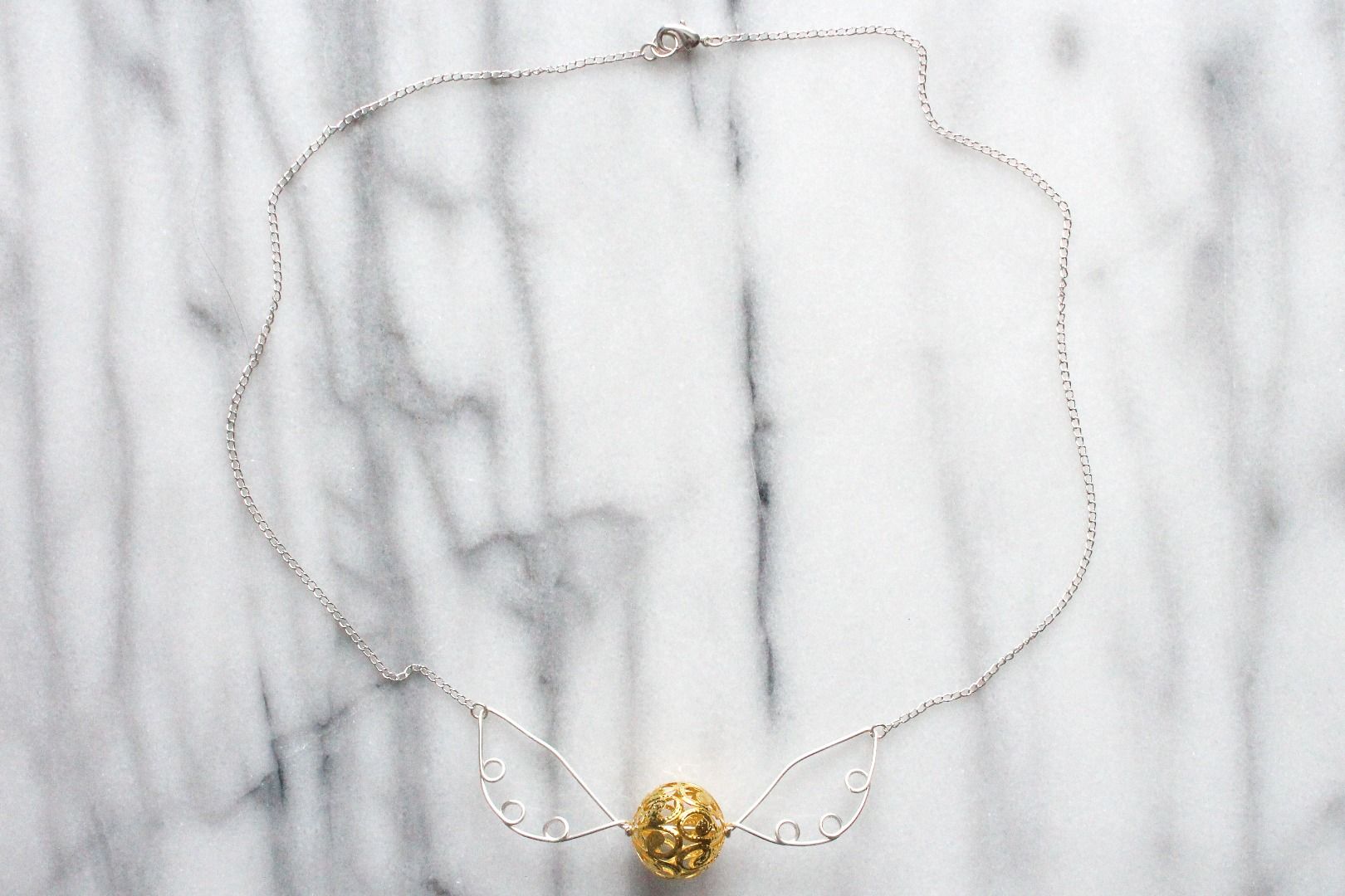 Make a Golden Snitch Necklace! : 9 Steps (with Pictures) - Instructables