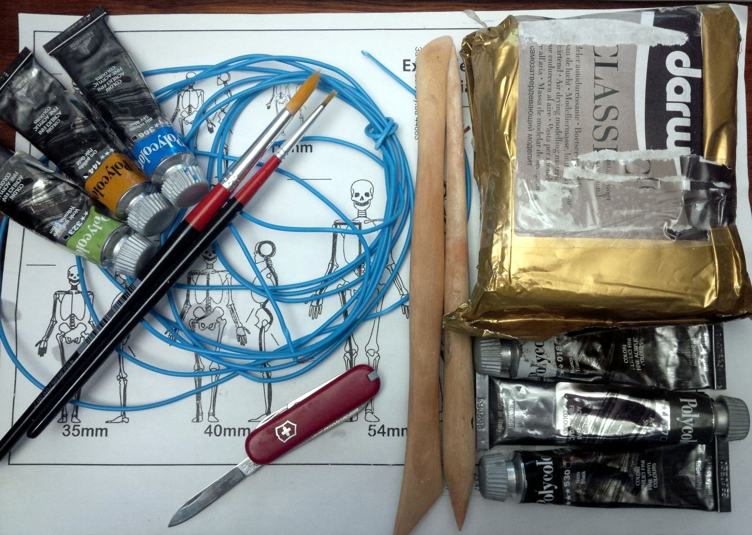 Sculpting a Miniature Knight Out of Air Drying Clay : 14 Steps ...