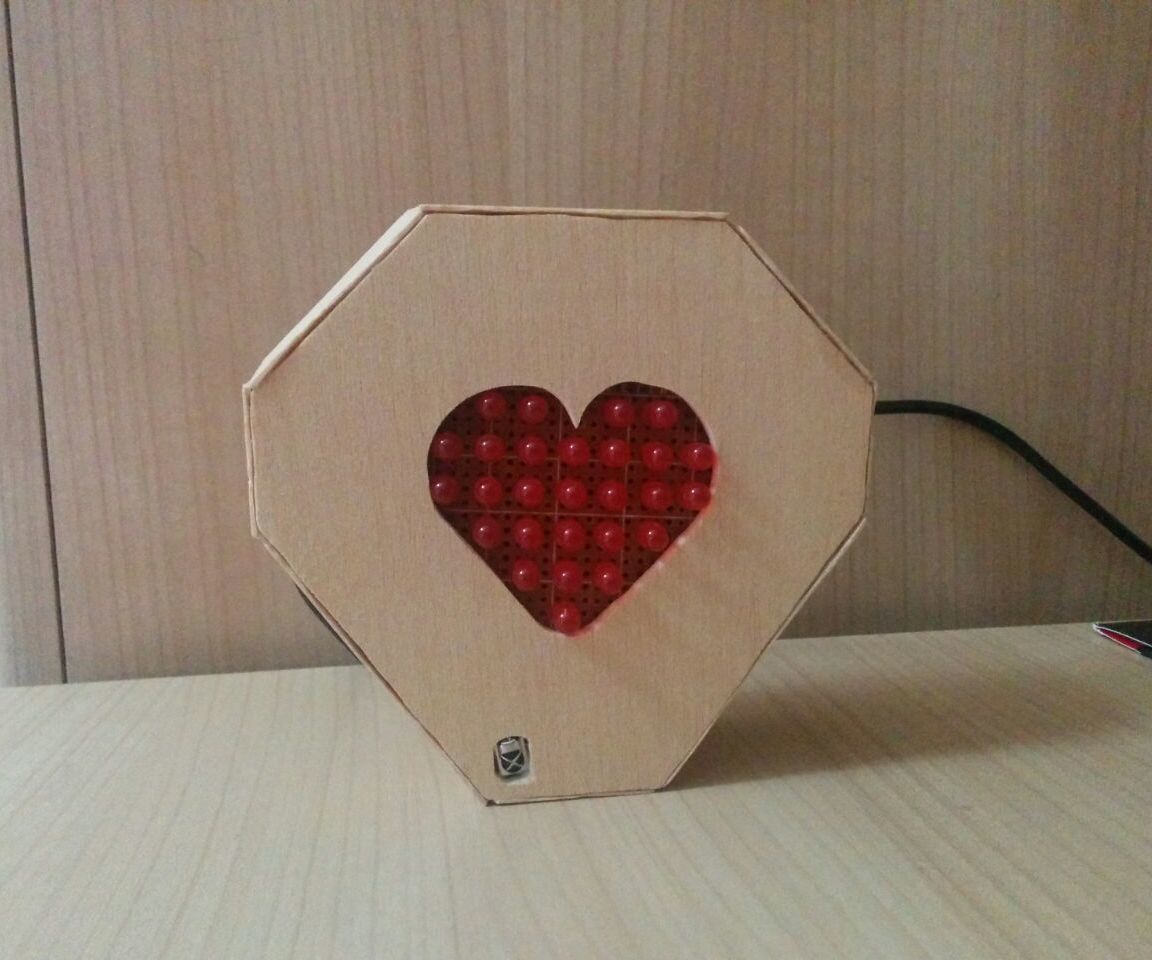 Led Matrix IR Controlled With Arduino for Saint Valentines's : 7 Steps ...