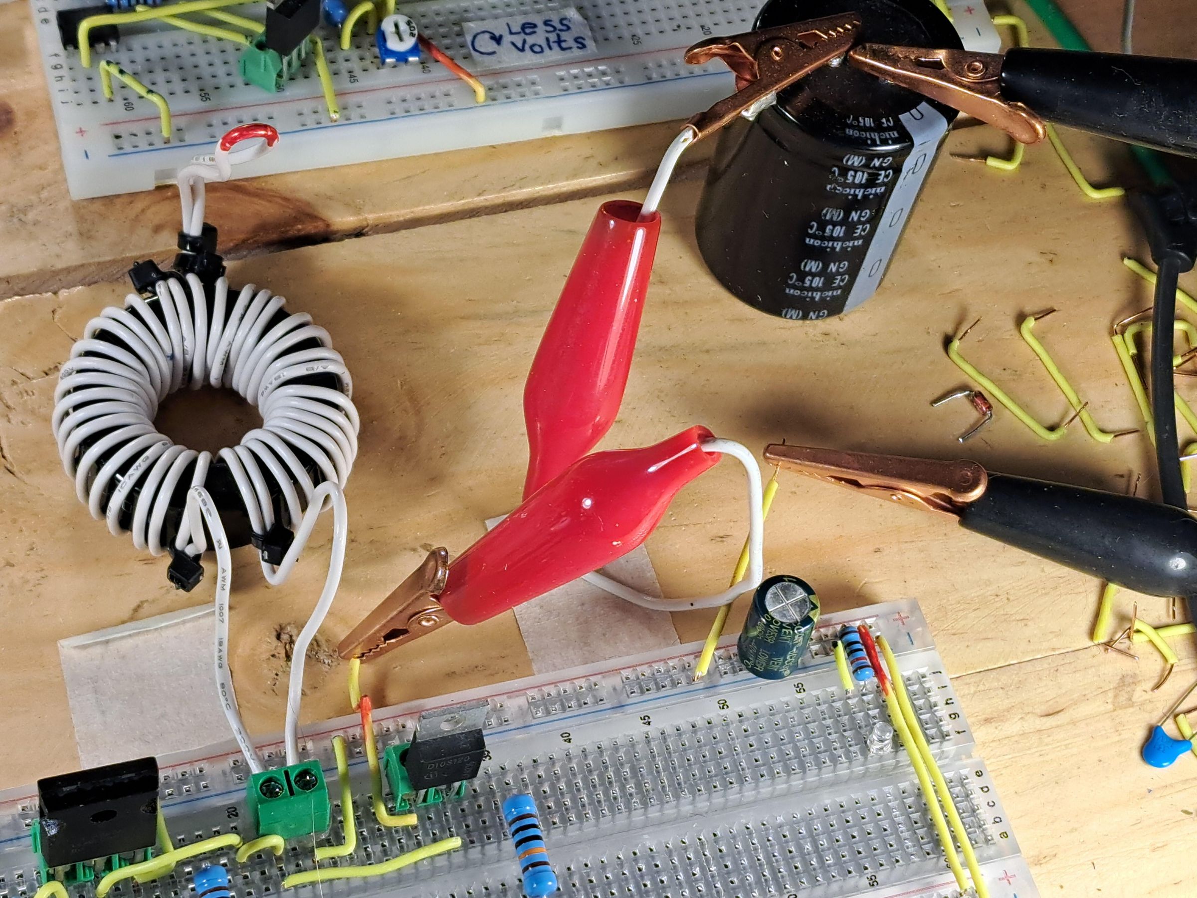 DIY Boost Converter: High Voltage Without Special ICs : 7 Steps ...