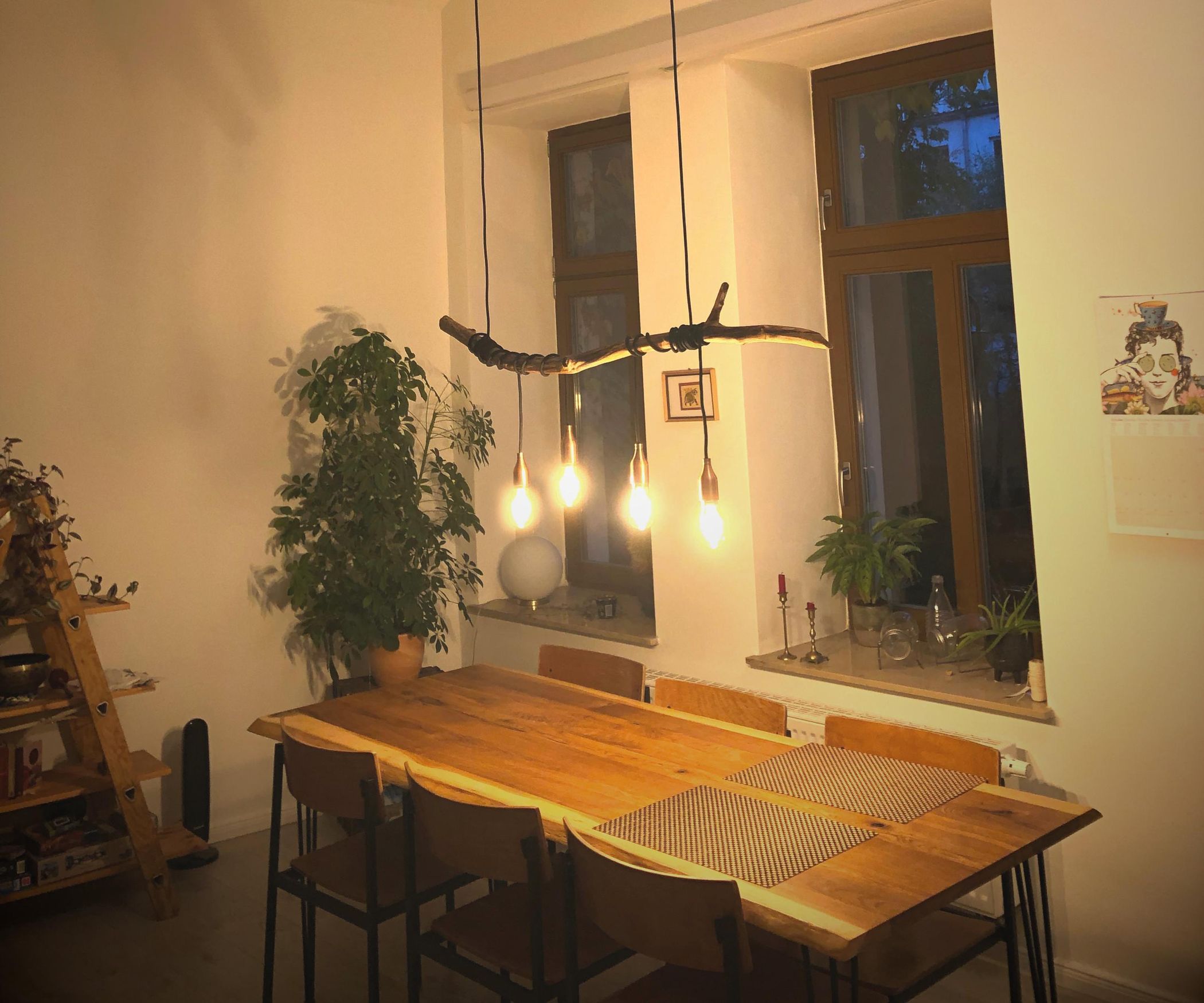 Smart Dining Table Lamp; Motorized and Height Adjustable : 6 Steps ...