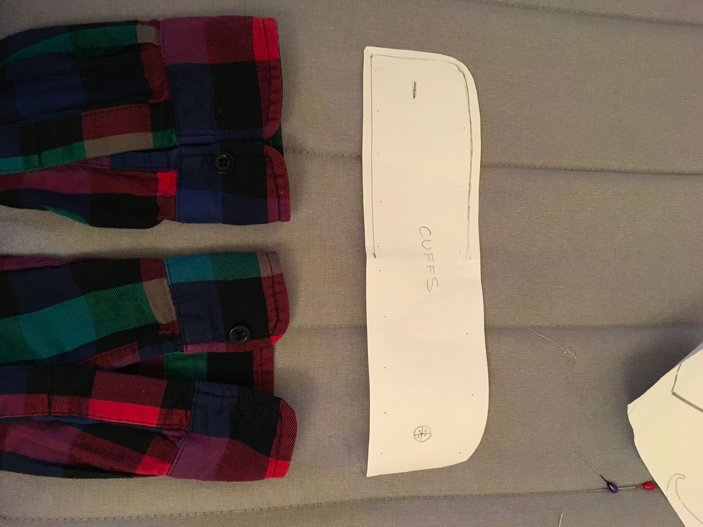 Shirt Pattern-making With Your Own Shirt : 8 Steps (with Pictures ...