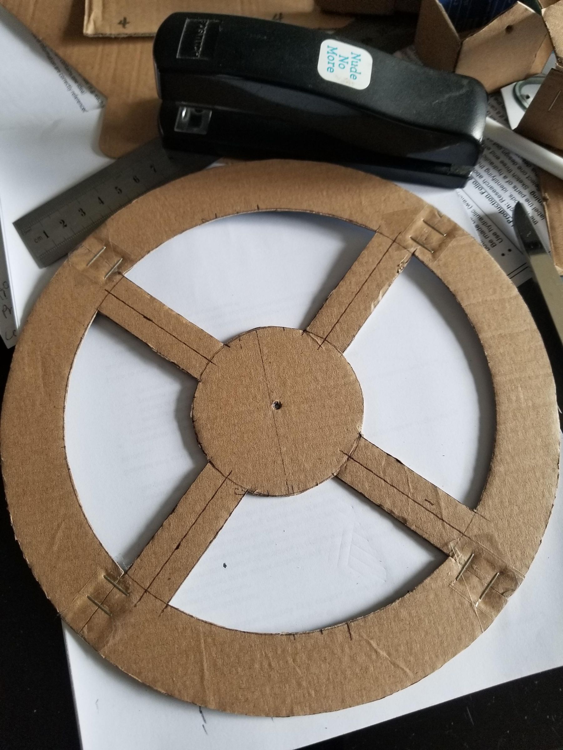 Cardboard Ferris Wheel - Learning From Home Project : 21 Steps (with ...