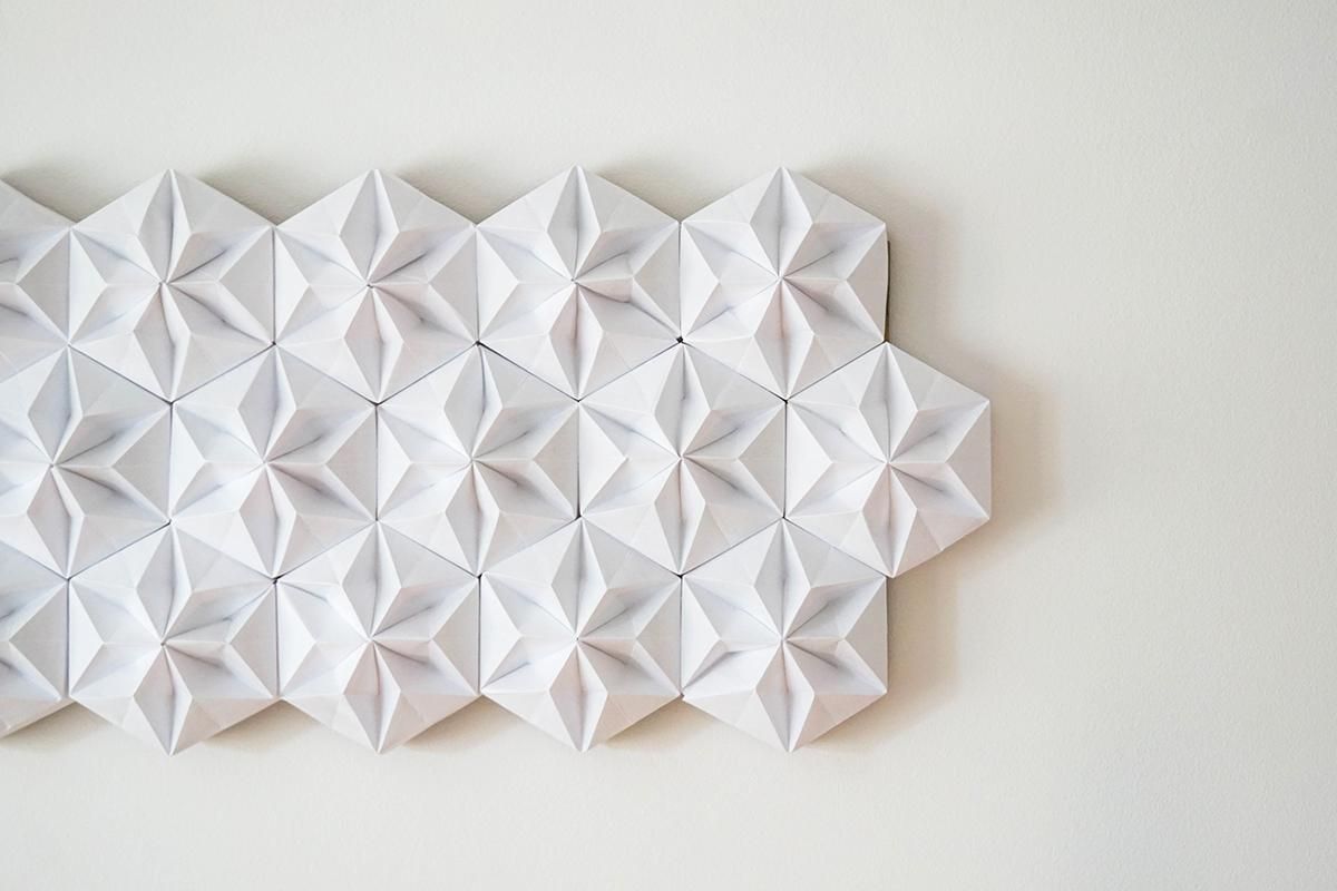 DIY Origami Hexagon Wall Decor | Paper-Folding Art Project : 11 Steps ...