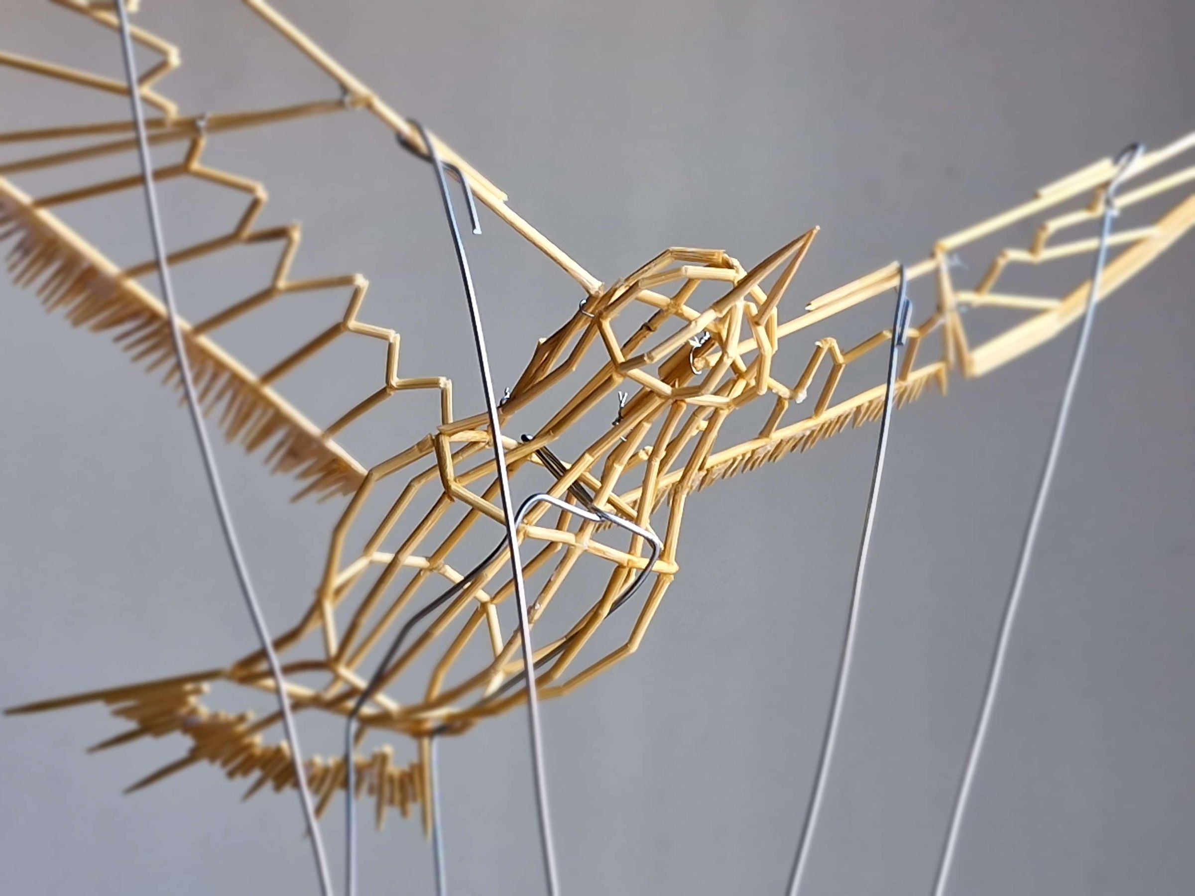 Crafting a Moving Bird Sculpture From Wooden Sticks and Balsa Wood : 23 ...