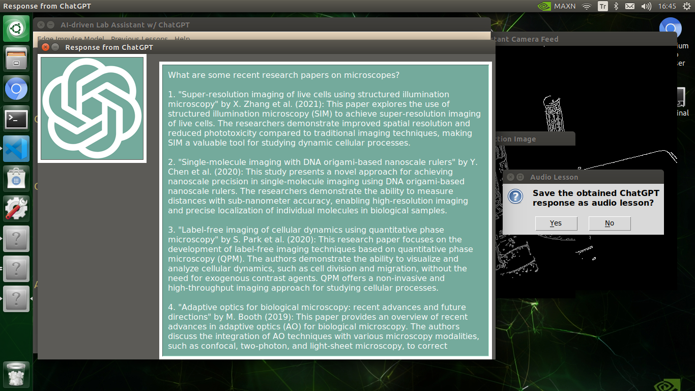 AI-driven Interactive Lab Assistant W/ OpenCV & ChatGPT : 23 Steps ...