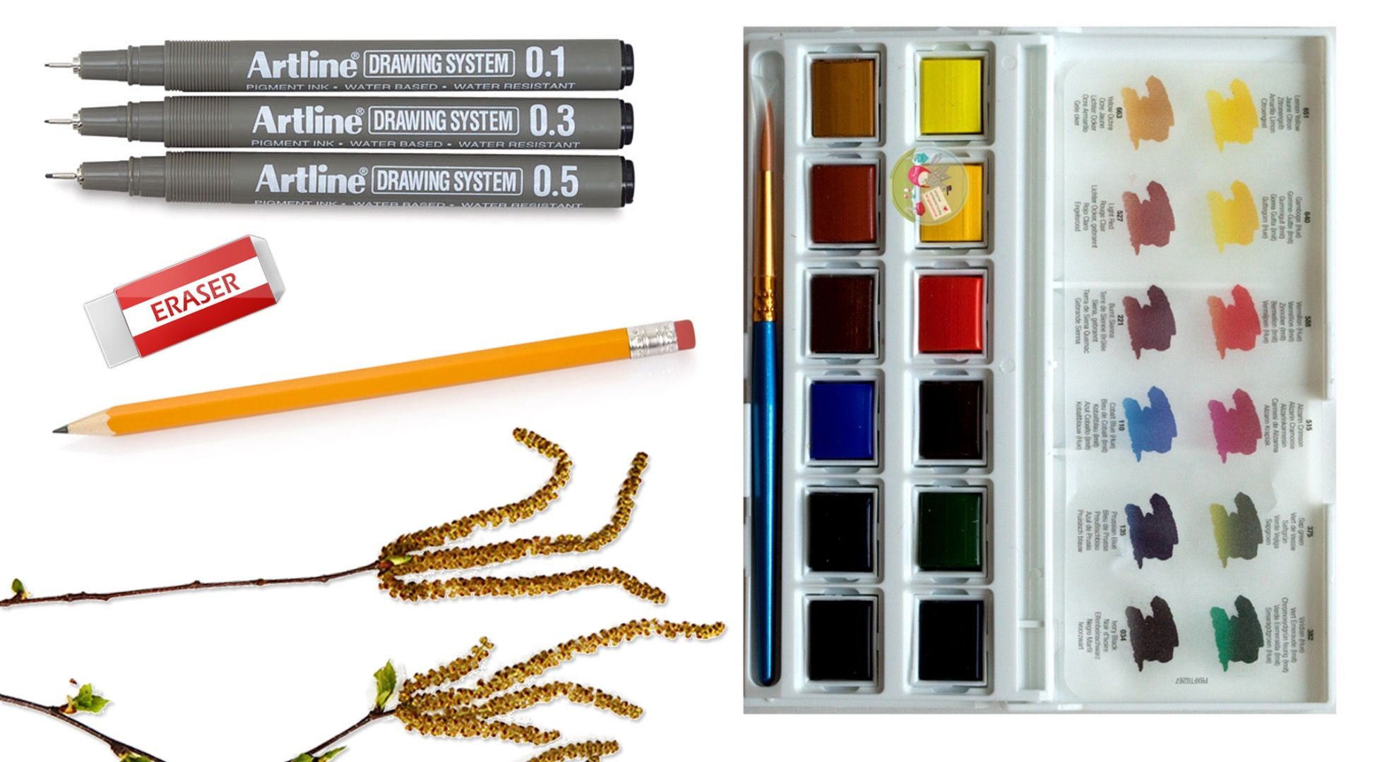 Ink Pen and Watercolour Drawing : 4 Steps (with Pictures) - Instructables