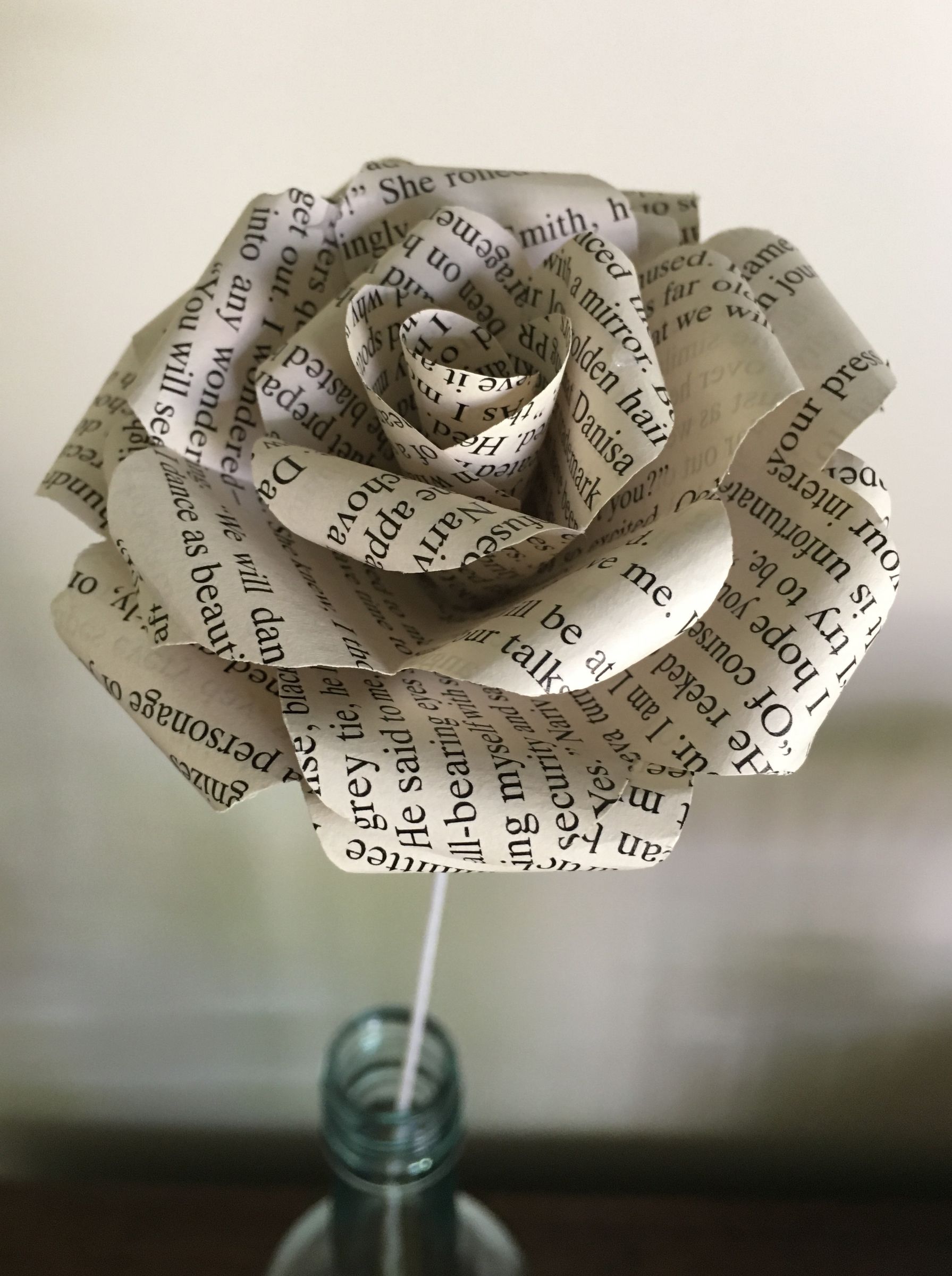 Book Page Roses : 5 Steps (with Pictures) - Instructables