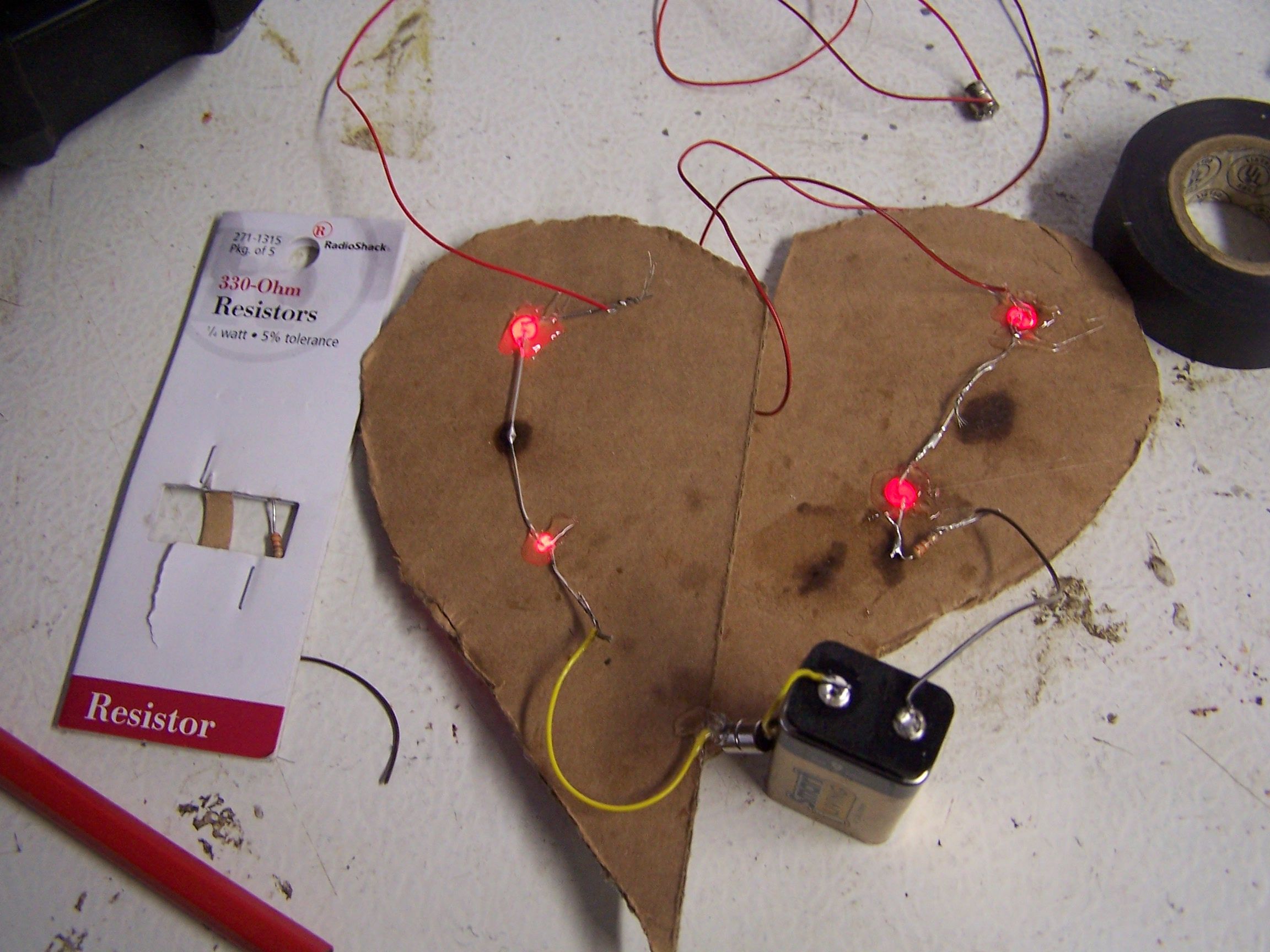 Opposites Attract: a Magnetic LED Valentine Heart : 4 Steps - Instructables