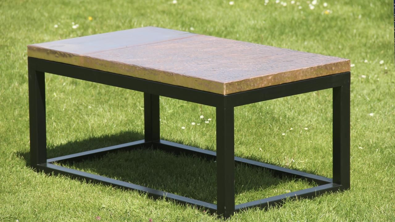 Hammered Copper Coffee Table : 9 Steps (with Pictures) - Instructables