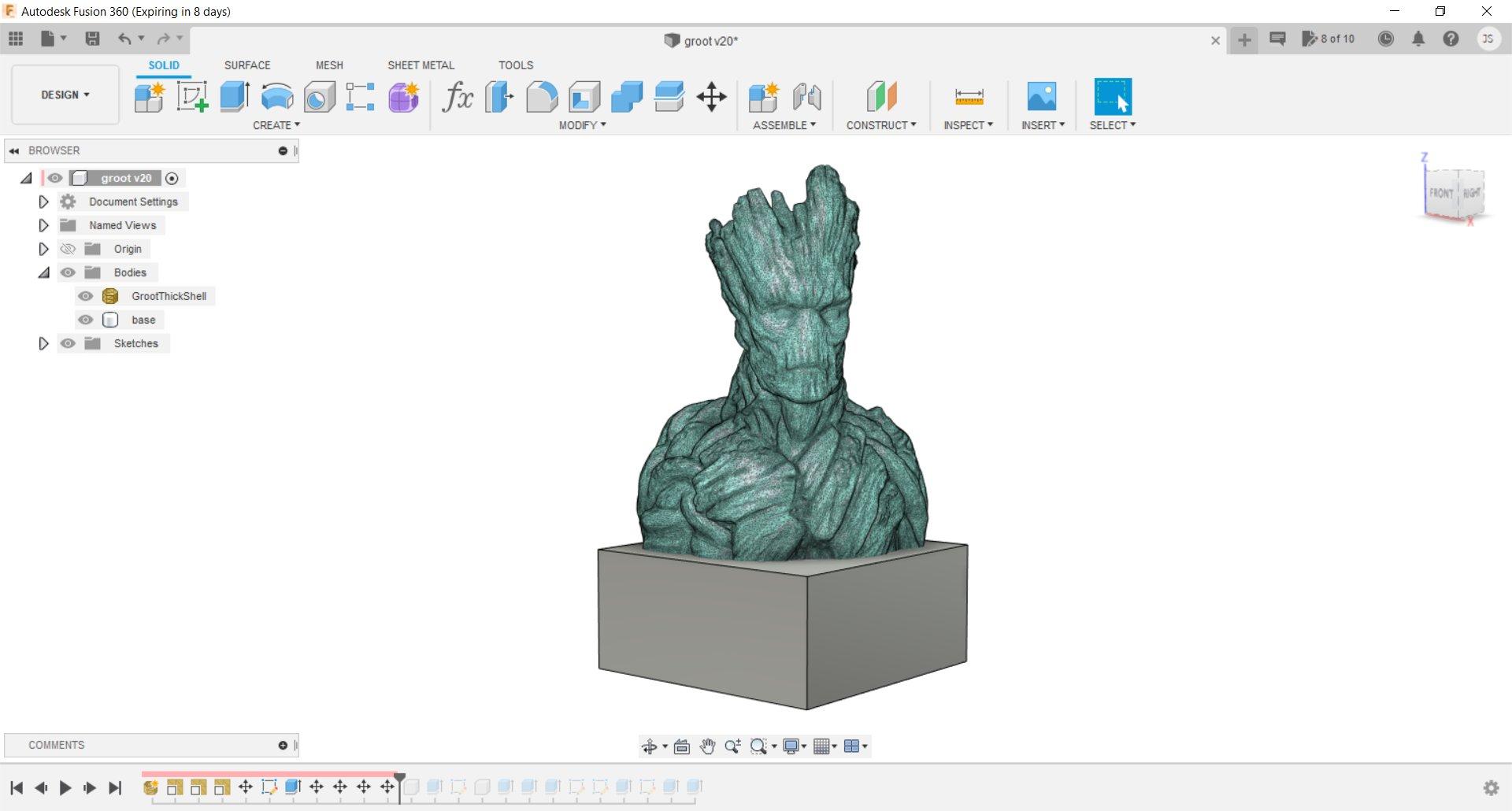 Walnut Groot - Cnc Carved From 5 Sides : 15 Steps (with Pictures ...