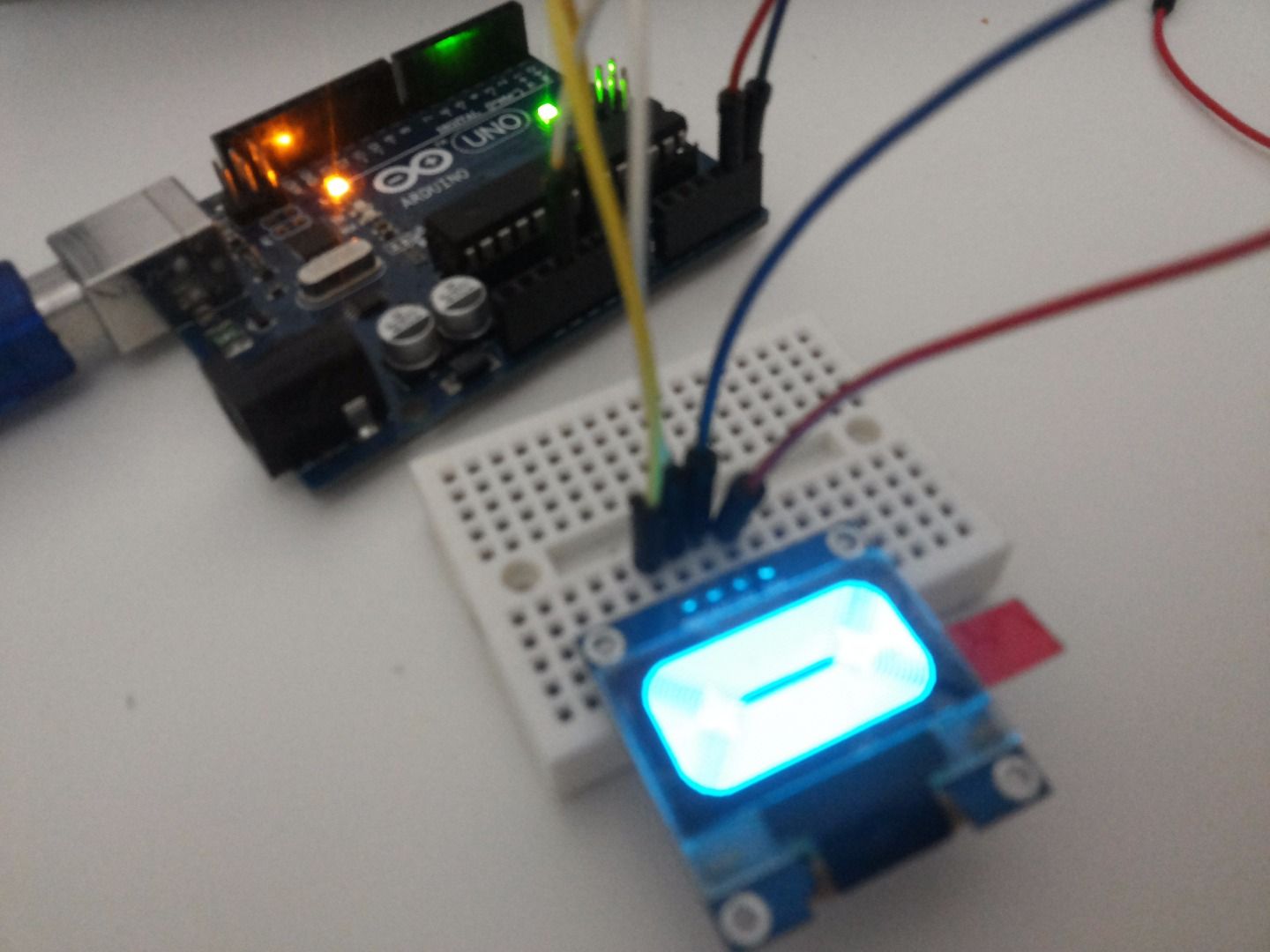 The First Usage of 0.96" I2C OLED Display With Arduino UNO : 7 Steps ...