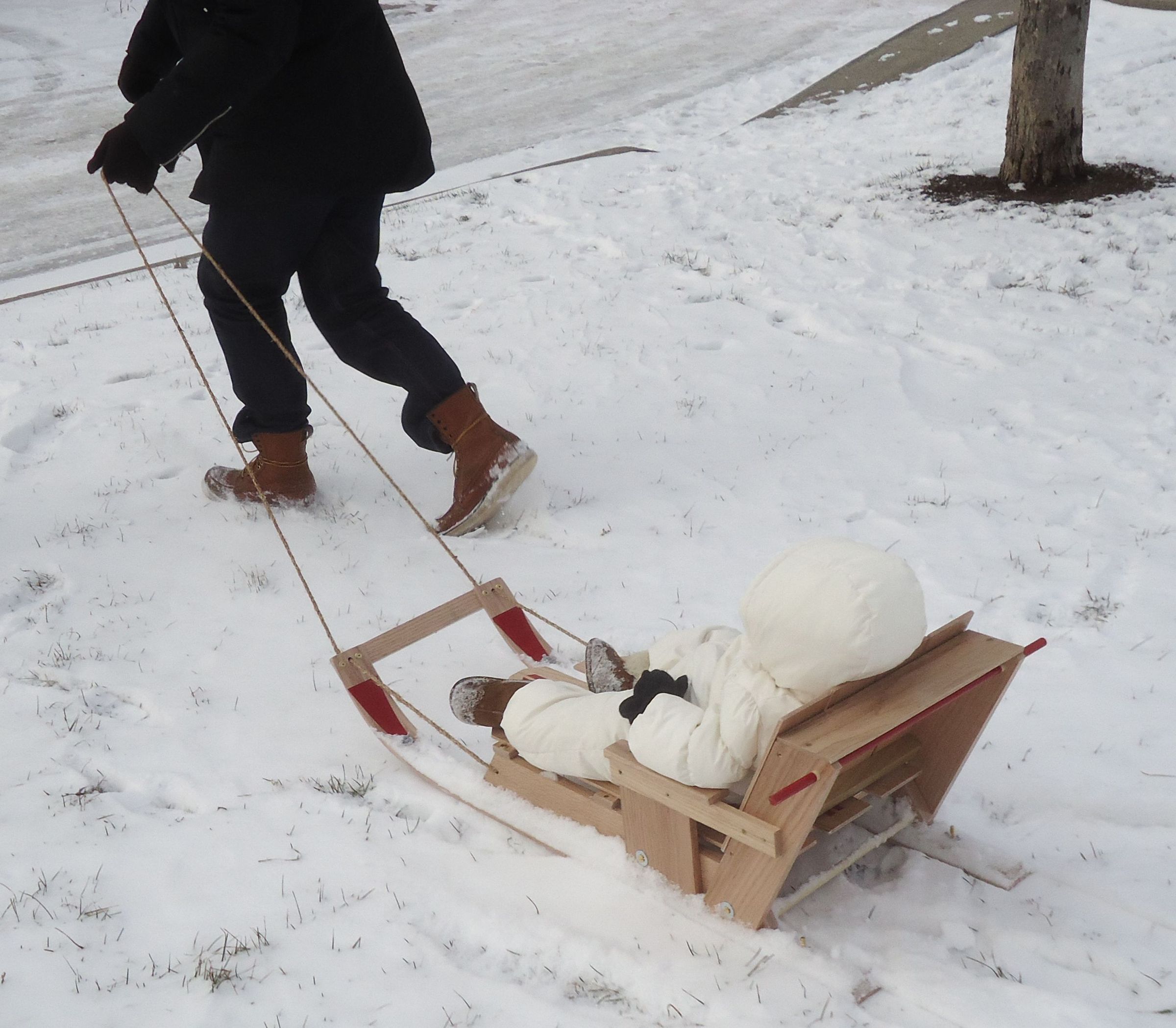 Convertible Oak Child Sled - Simple Design / Basic Tools : 7 Steps ...