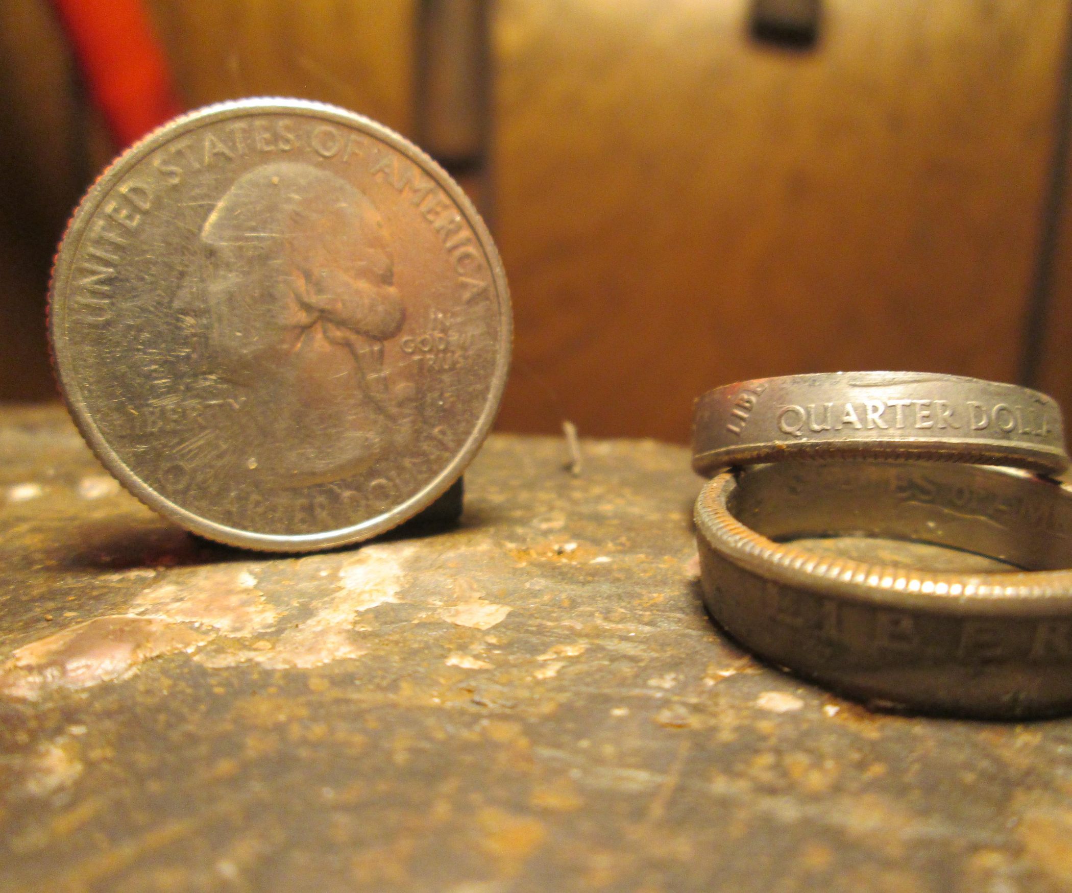DIY Beautiful Coin Ring Out of a Clad Quarter : 6 Steps (with Pictures ...