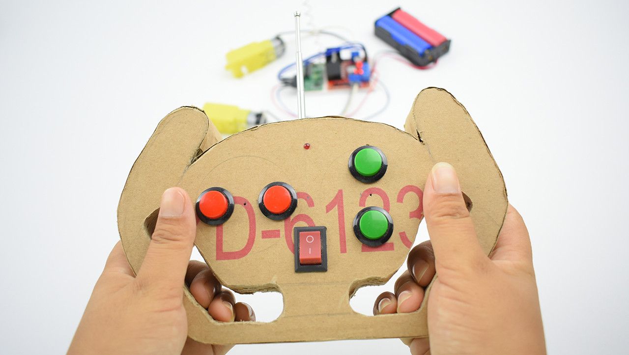 Ordinary Remote Control Kit Transformed Into Four-channel RC Toy Remote ...