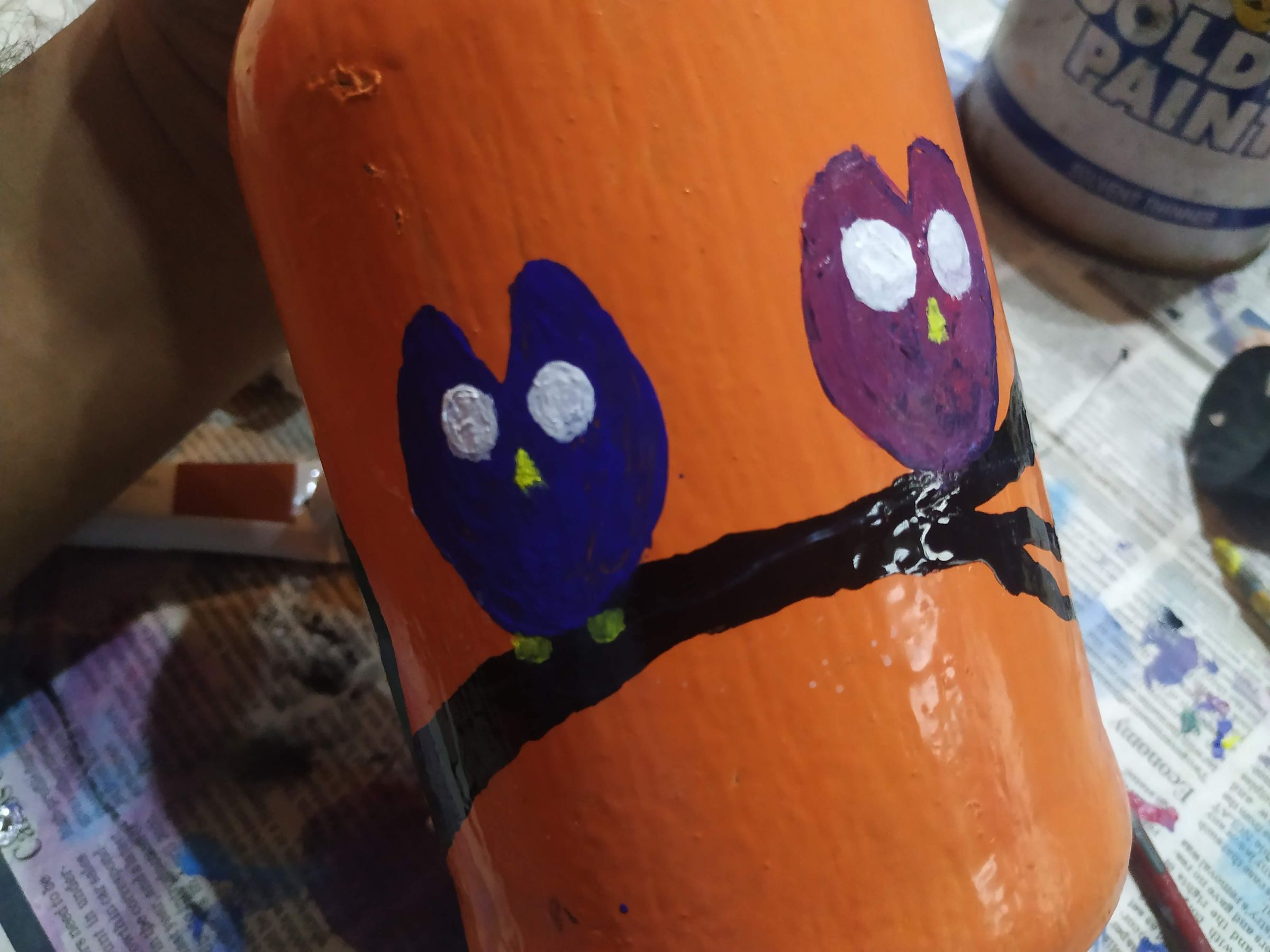 Owl Potato Block Printing on Bottle : 11 Steps - Instructables