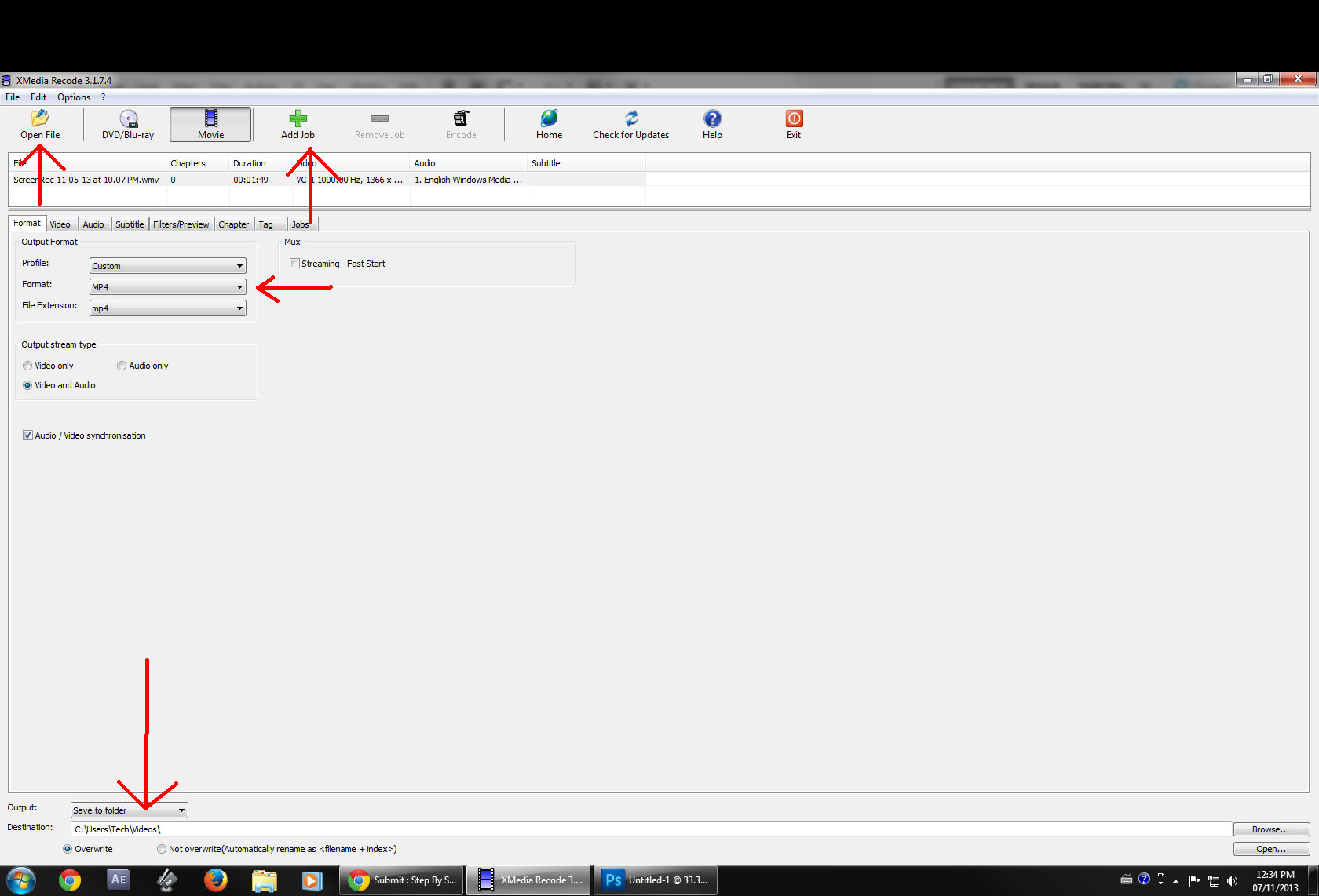 How to Convert Most Video Files Into MP4 Using XMedia Recode : 3 Steps ...