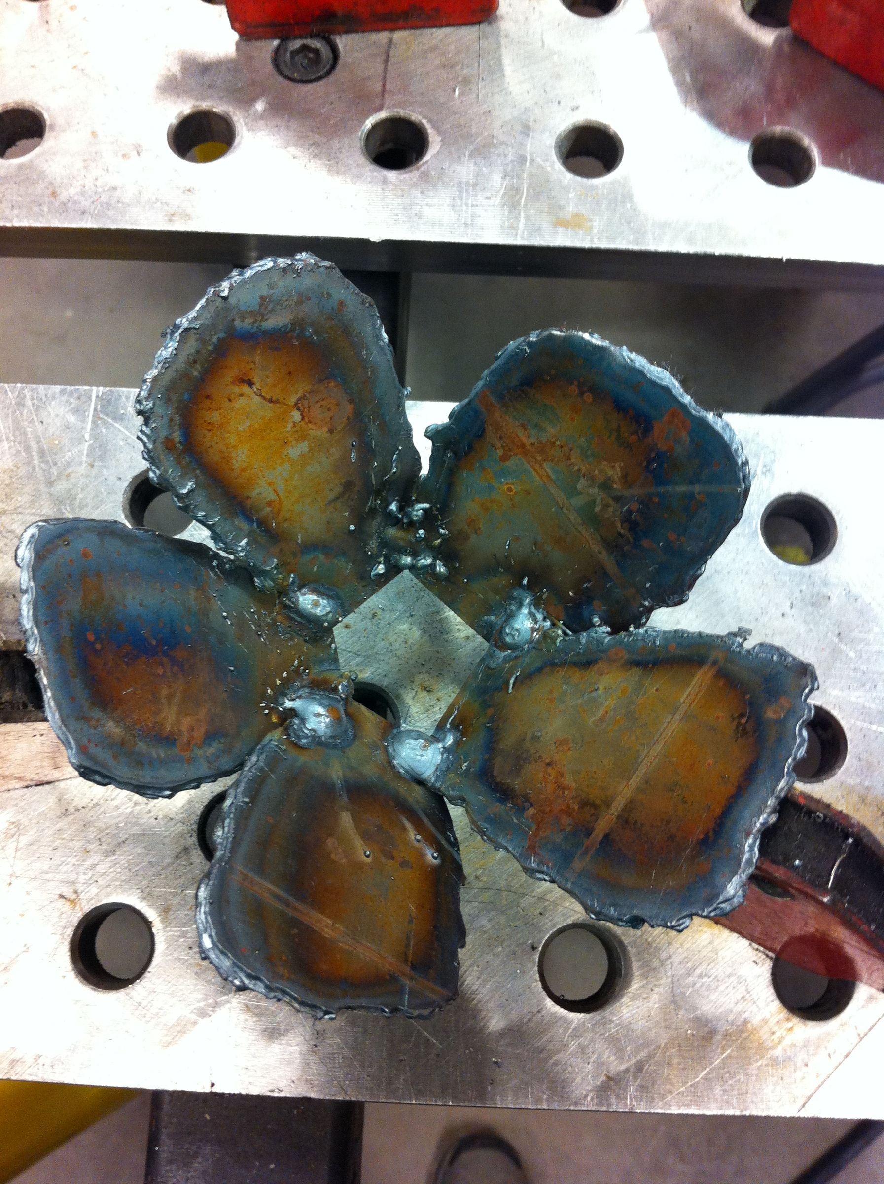 Sheet Metal Flower to Practice Plasma Cutting and Welding : 11 Steps ...