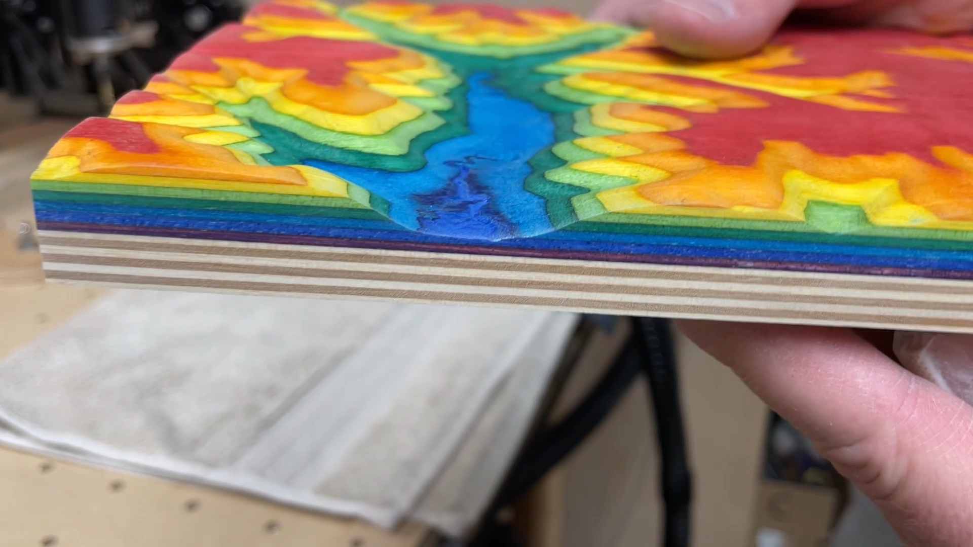 Topographic Surface Download and CNC Carving With Easel Pro Software ...