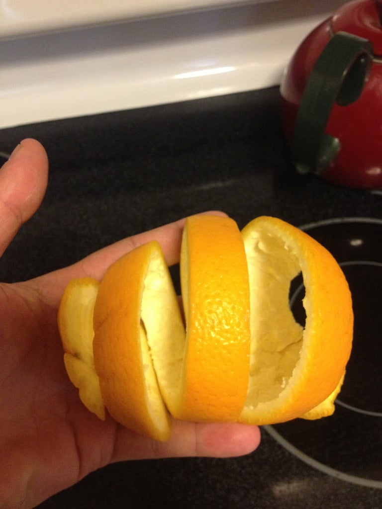 Easy Orange Peeling 3 Steps Instructables