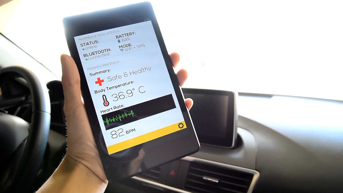 HealthBand: a Remotely Monitored Health Status Bracelet : 17 Steps ...