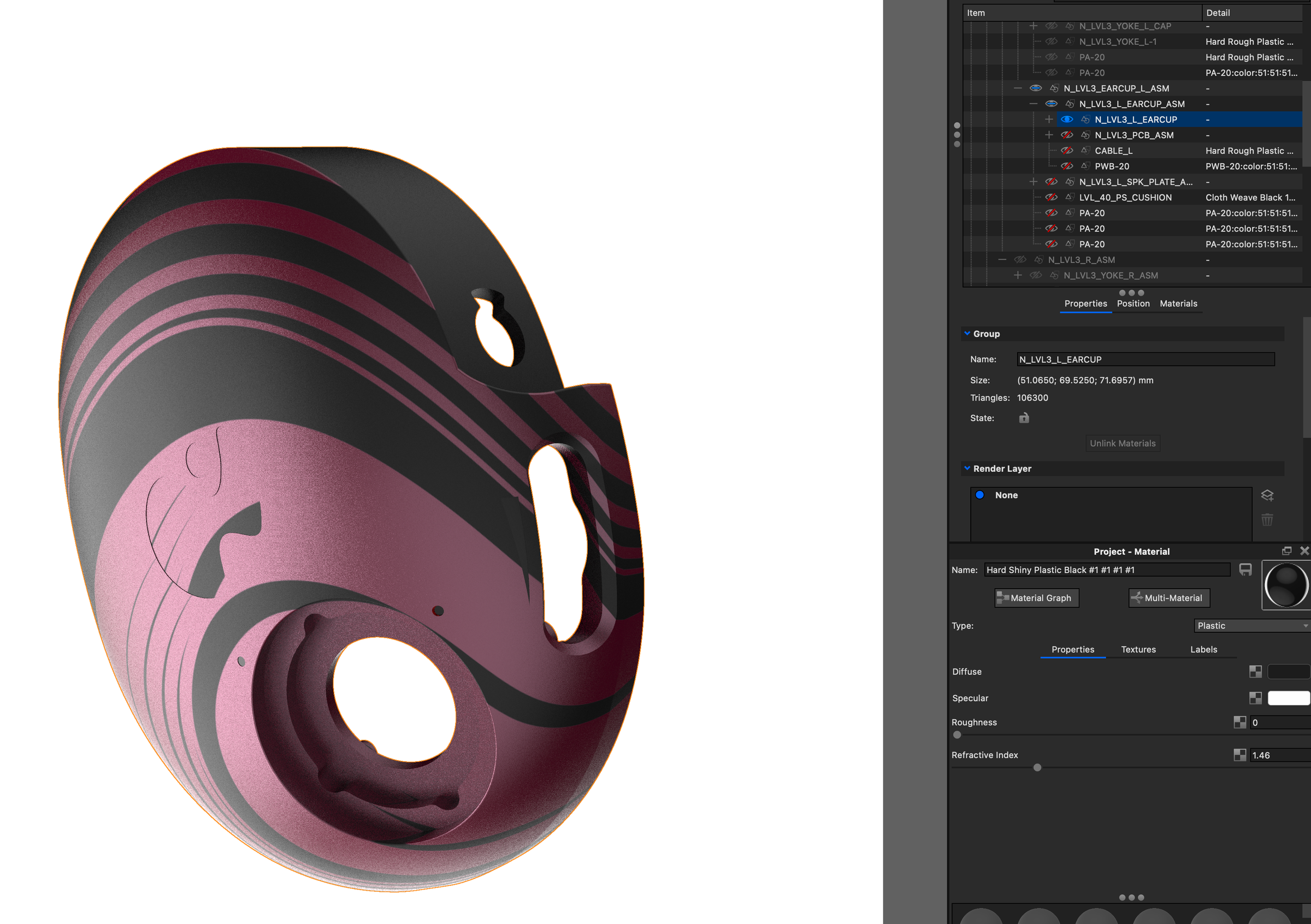Combining Multiple Parts of a Model Into a Single Part in Keyshot : 4 ...