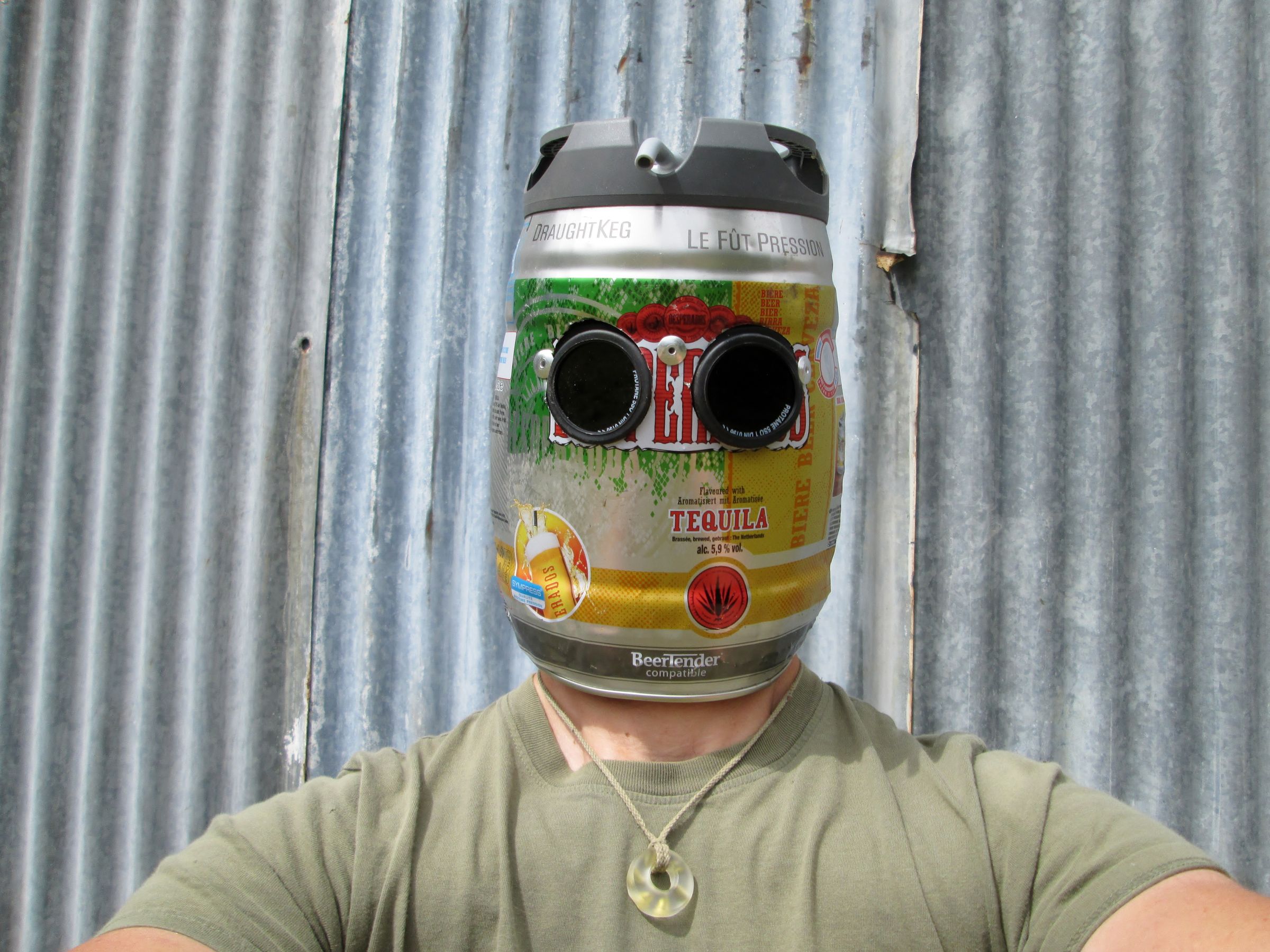 Very Manly Beer Keg Welding Helmet : 6 Steps (with Pictures ...
