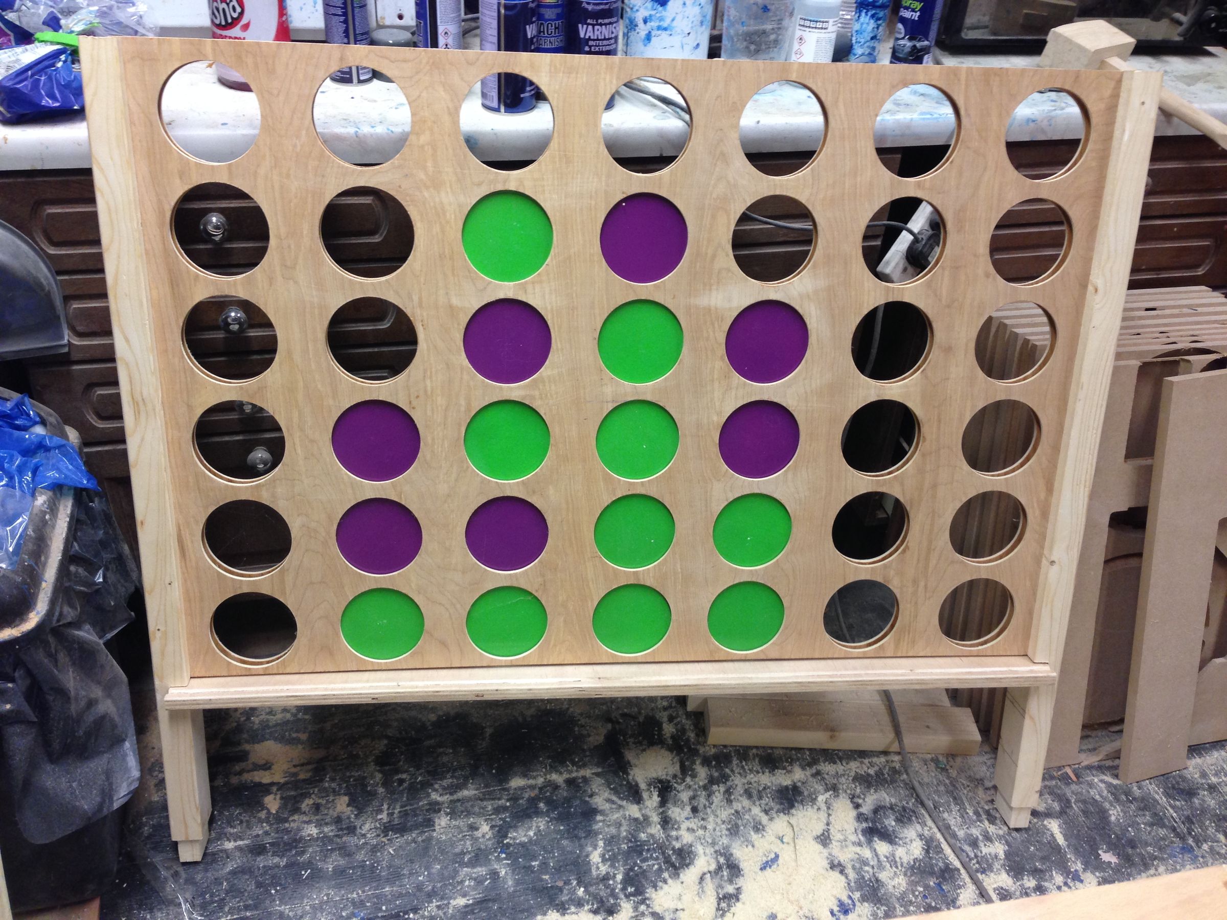 Giant Wooden Connect Four : 8 Steps (with Pictures) - Instructables