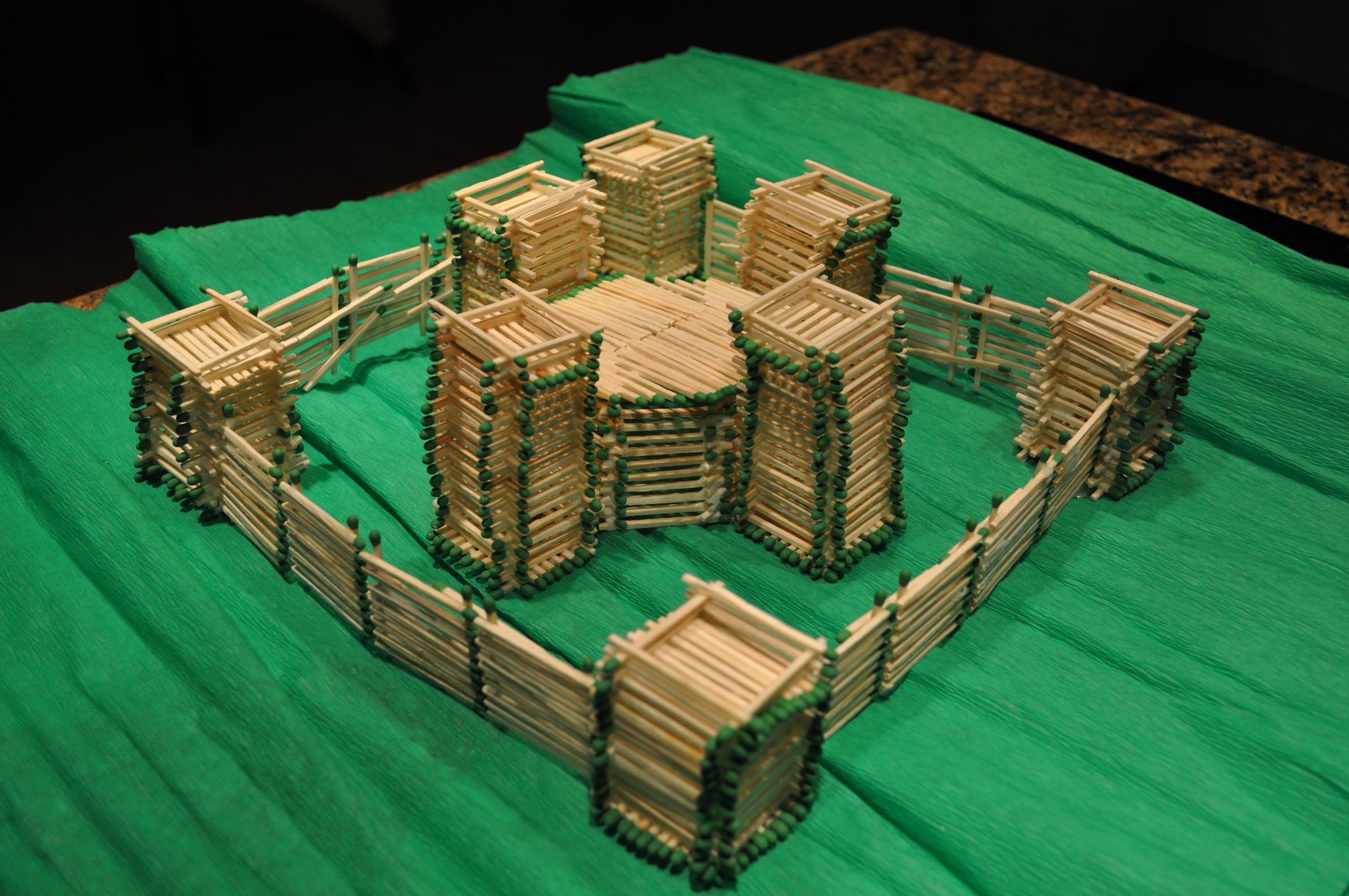 Popsicle Stick Medieval Castle