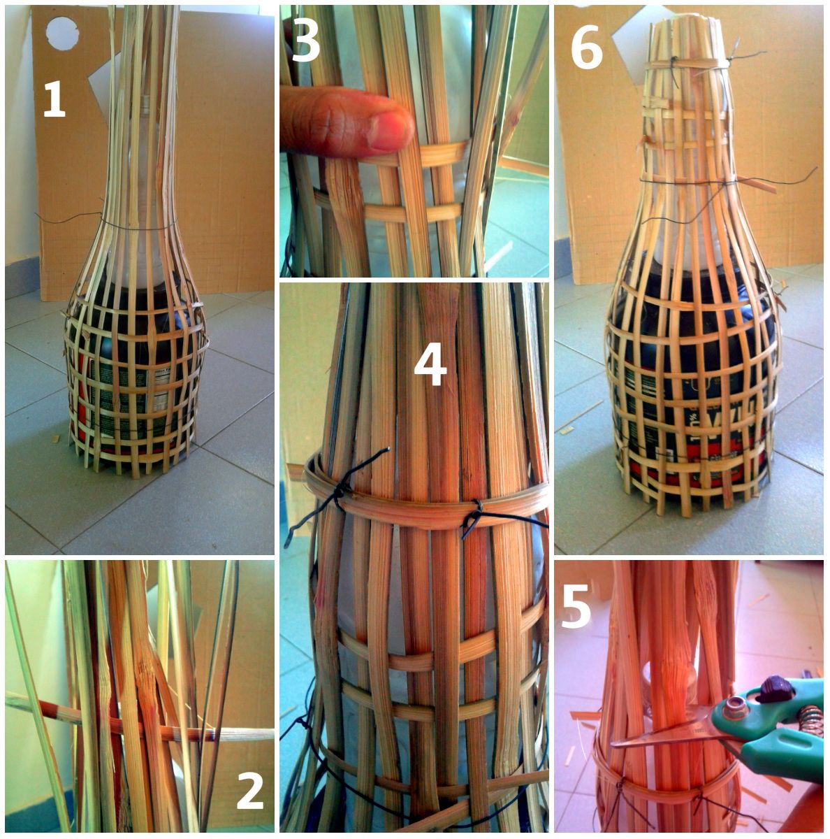 Handmade Bamboo Lantern. Using Old Bamboo Blinds. : 9 Steps (with ...
