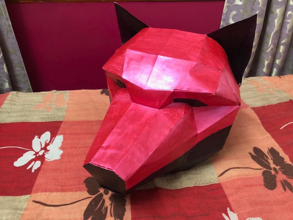 Papercraft Low Poly Wolf Mask : 6 Steps (with Pictures) - Instructables