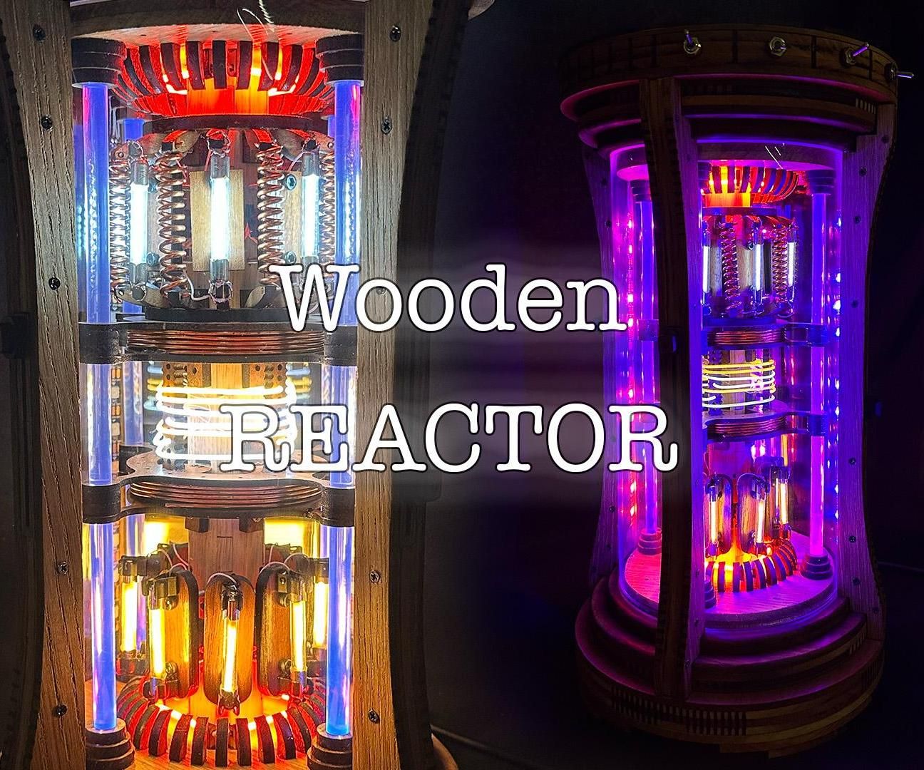 Wooden Reactor Simulator: Nightlight, Desk Lamp, Sound Simulation and ...