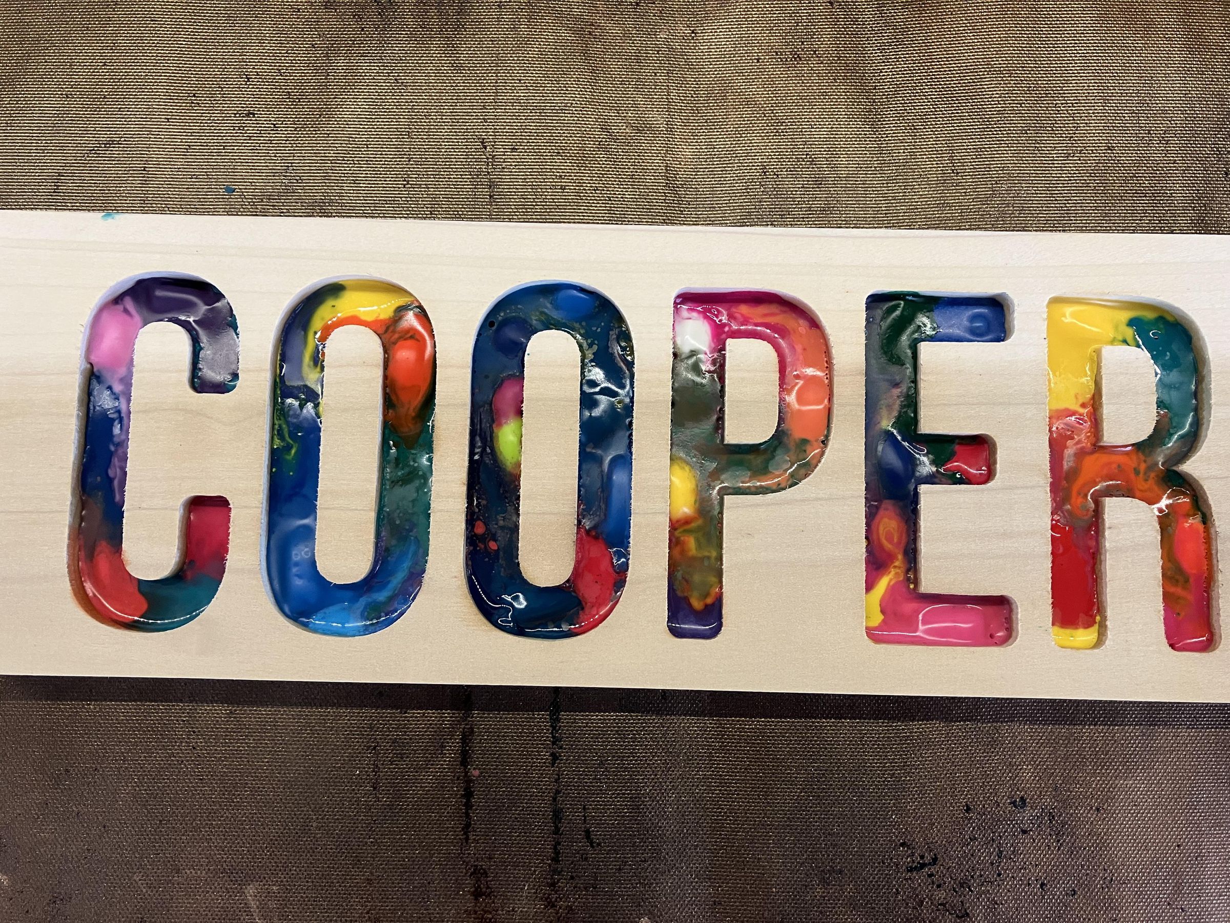 Melted Crayon Name Plate : 3 Steps (with Pictures) - Instructables