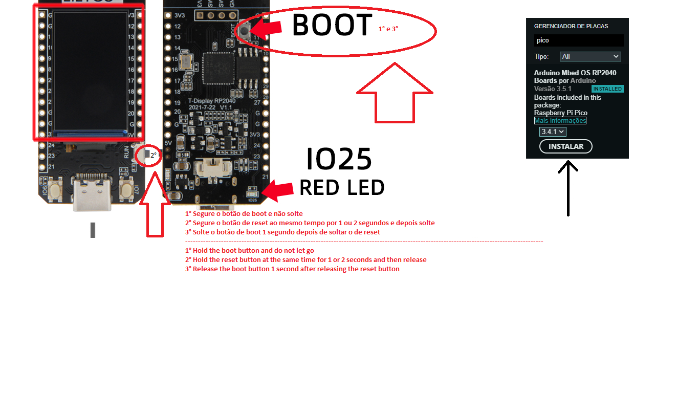 LilyGo T-Display RP2040 - Tutorial - Installing the Firmware and First ...