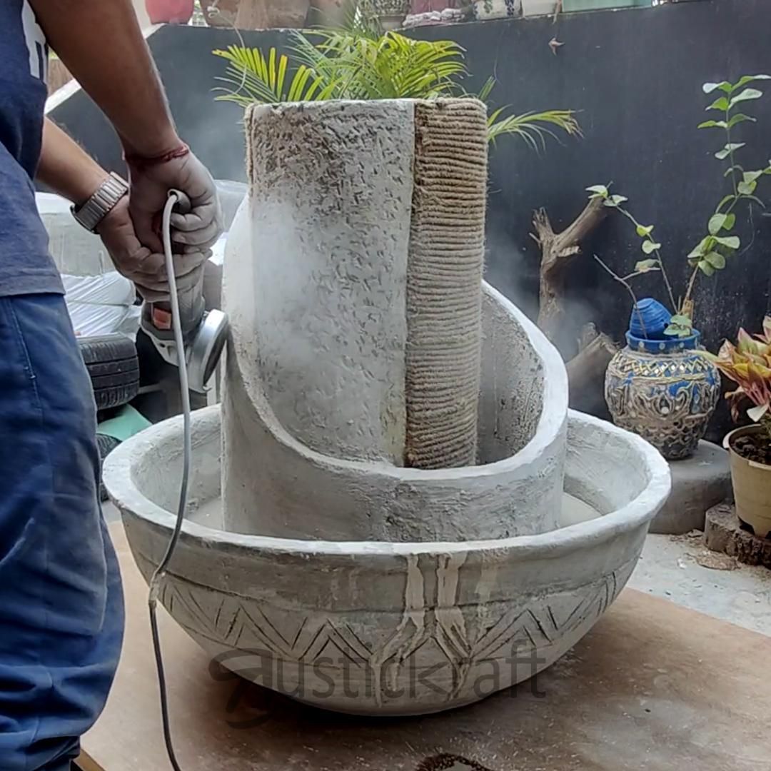 Built My Own Concrete Fountain for a Serene Backyard : 14 Steps ...