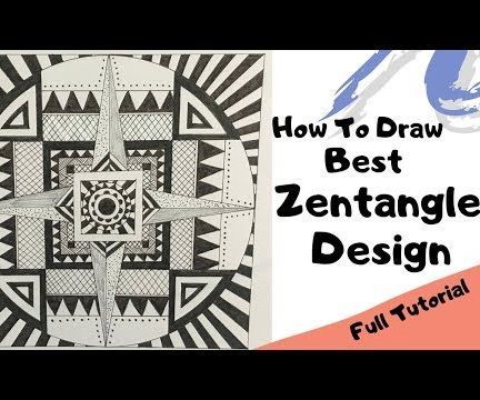 How to Draw Best Complex Zentangle Design : 11 Steps - Instructables