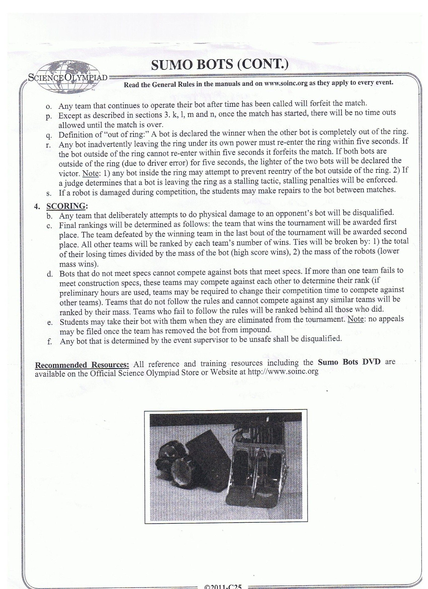 How to Make a Sumo Bot (Science Olympiad 2011 Rules) : 14 Steps (with Pictures) - Instructables