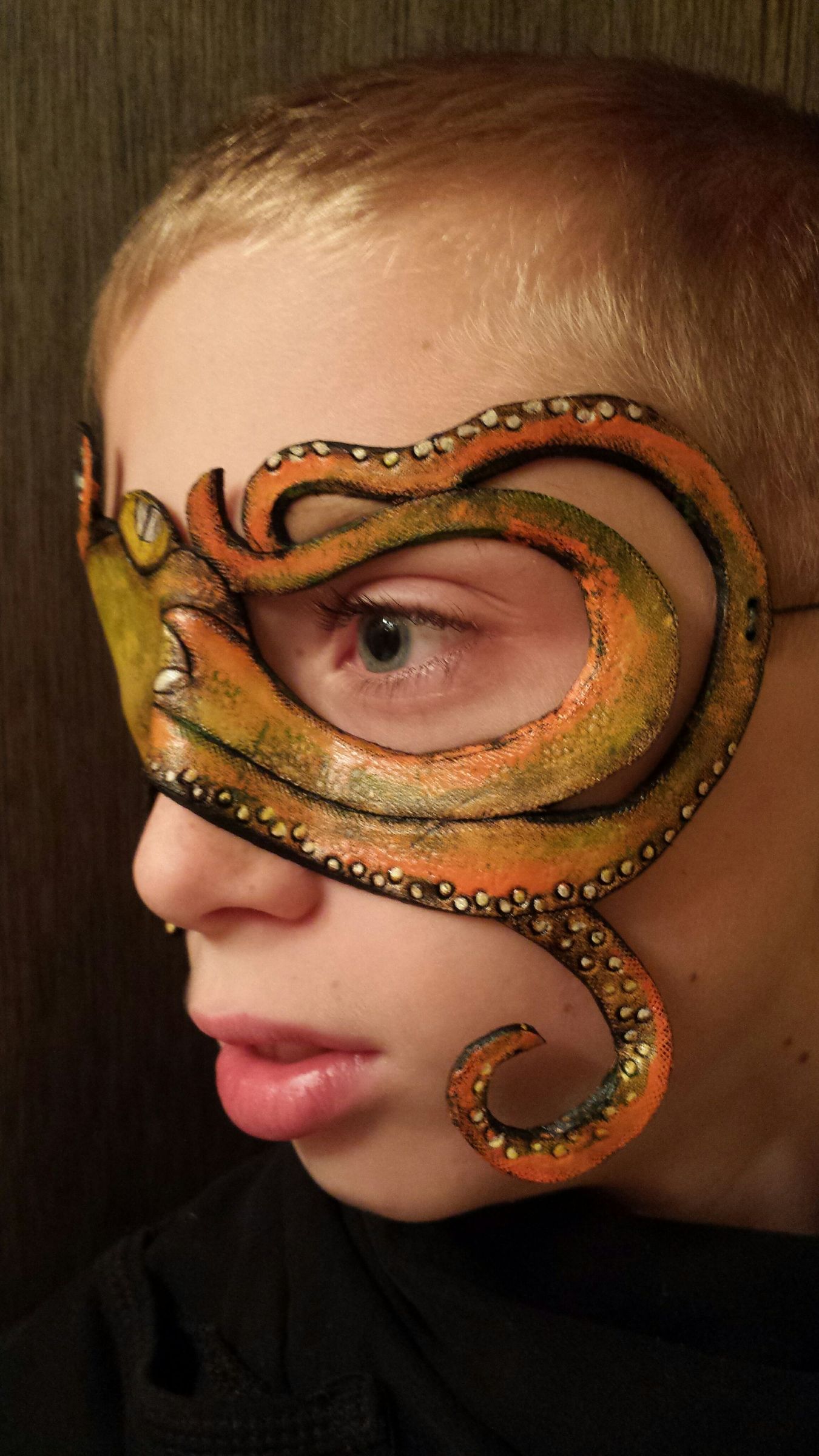 DIY Leather Octopus Pirate Eye Patch Mask : 9 Steps (with Pictures ...